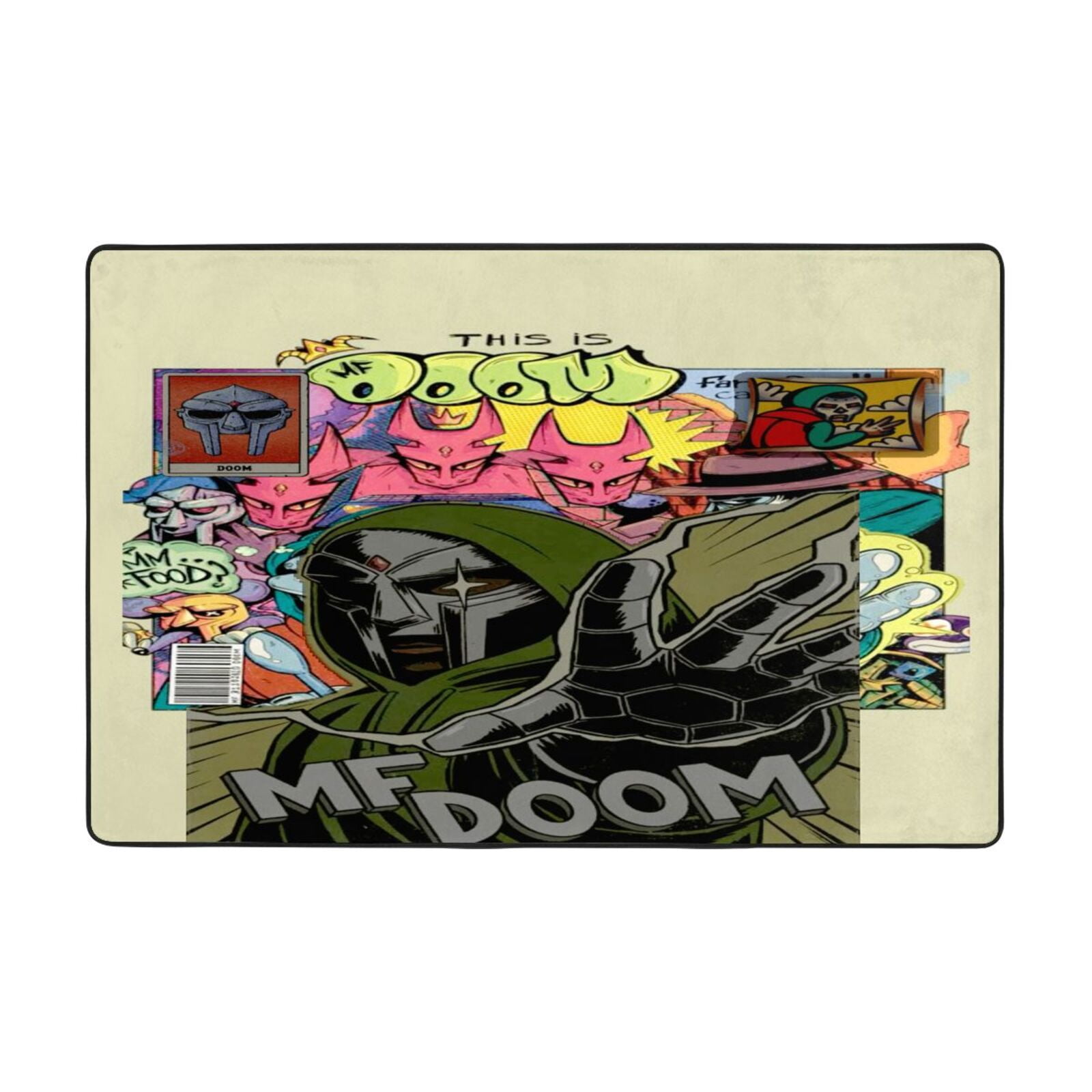 Mf Doom Area Rugs Kid Bedroom Soft Mat Carpet Non-Slip Washable Bath ...