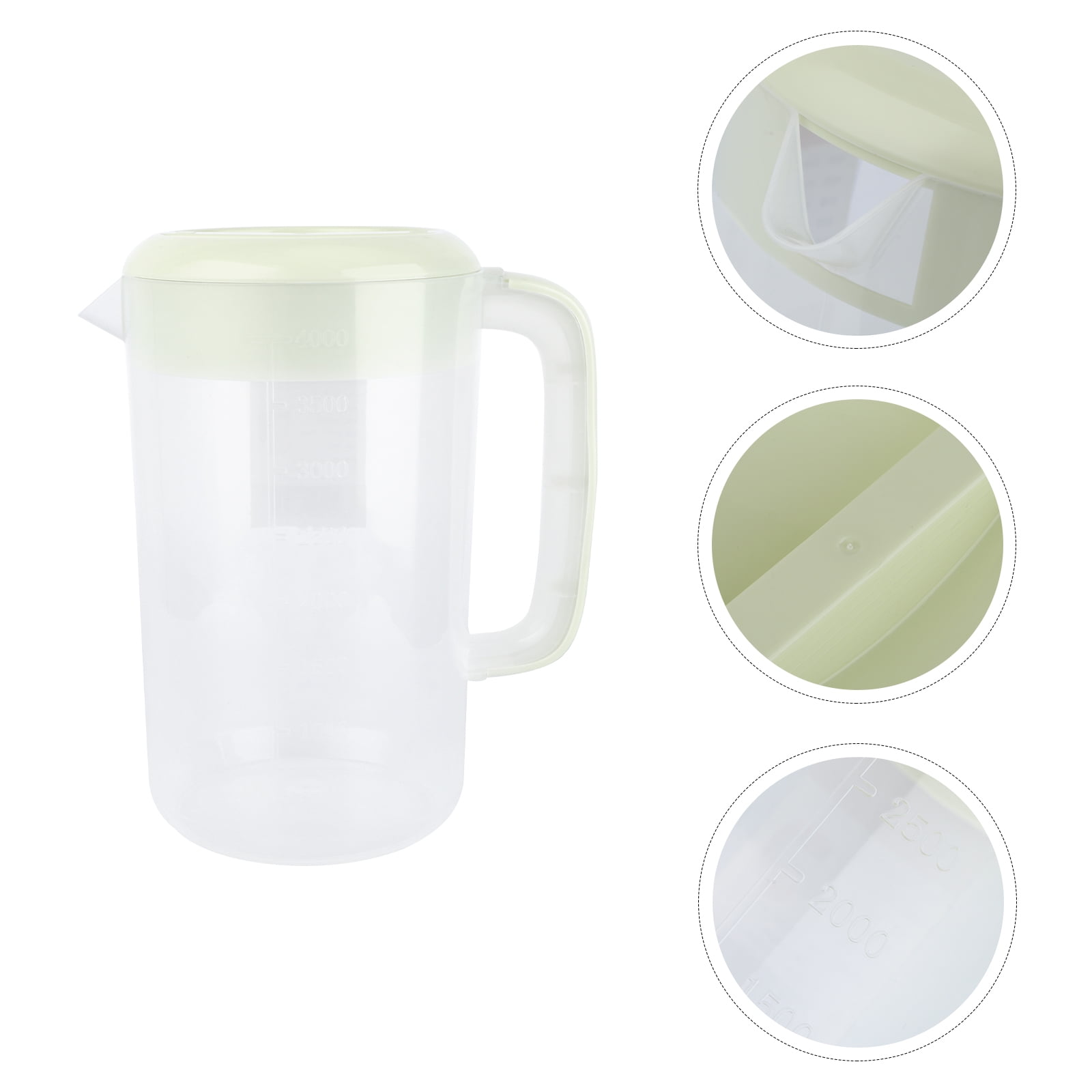 DOITOOL Glass Pitcher Plastic Water Pitcher With Lid, Cold Water Jar ...