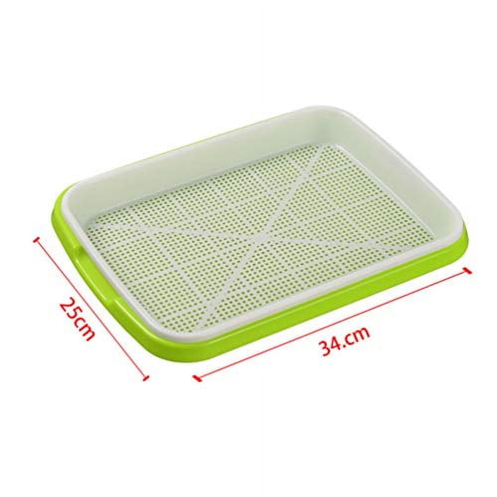 DOITOOL Sprouter Tray with Drain Holes, Germination Propagation Trays ...