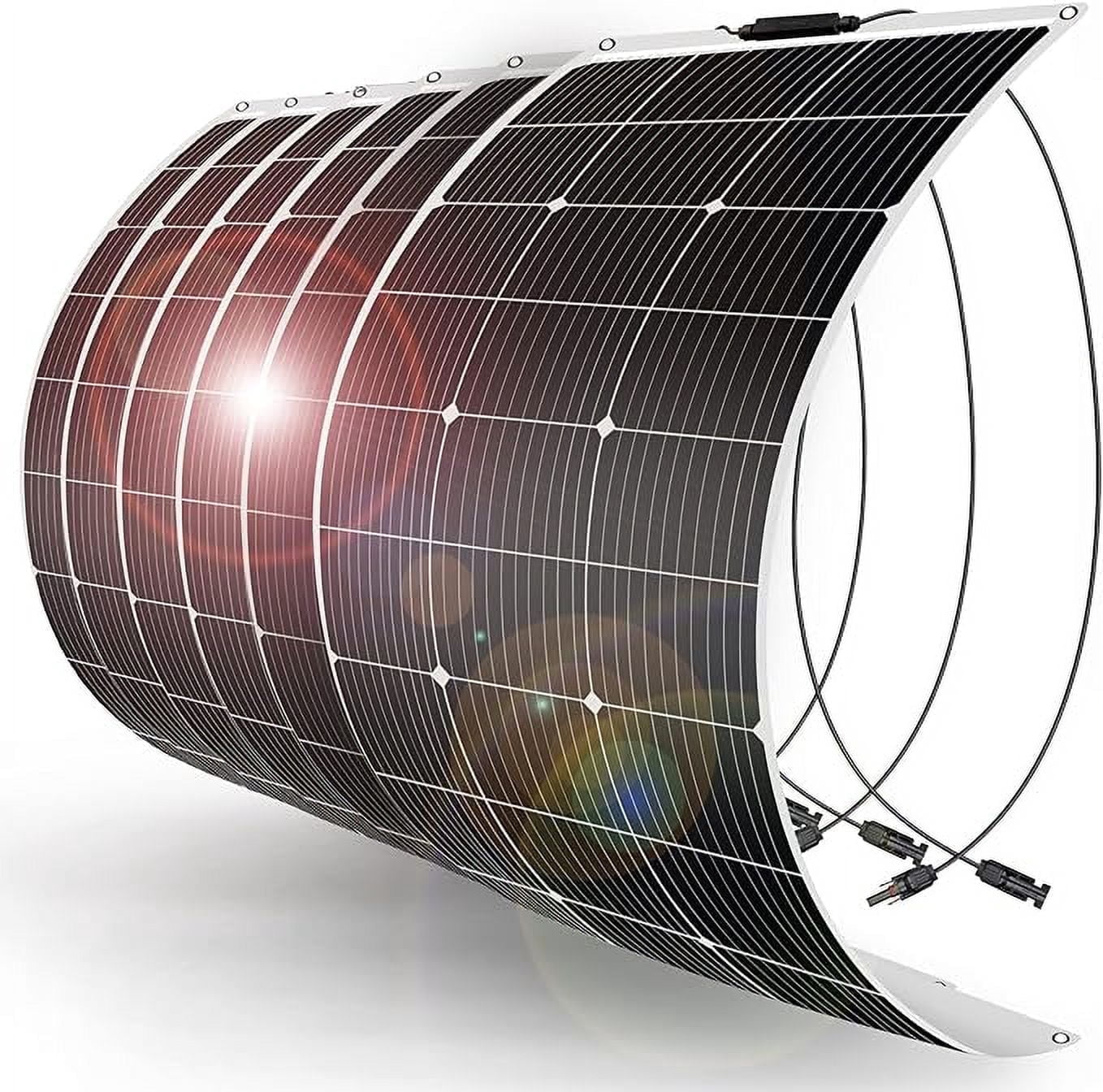 DOKIO Flexible Solar Panel 6x100w(600w) Semi-Flexible Bendable 12V ...
