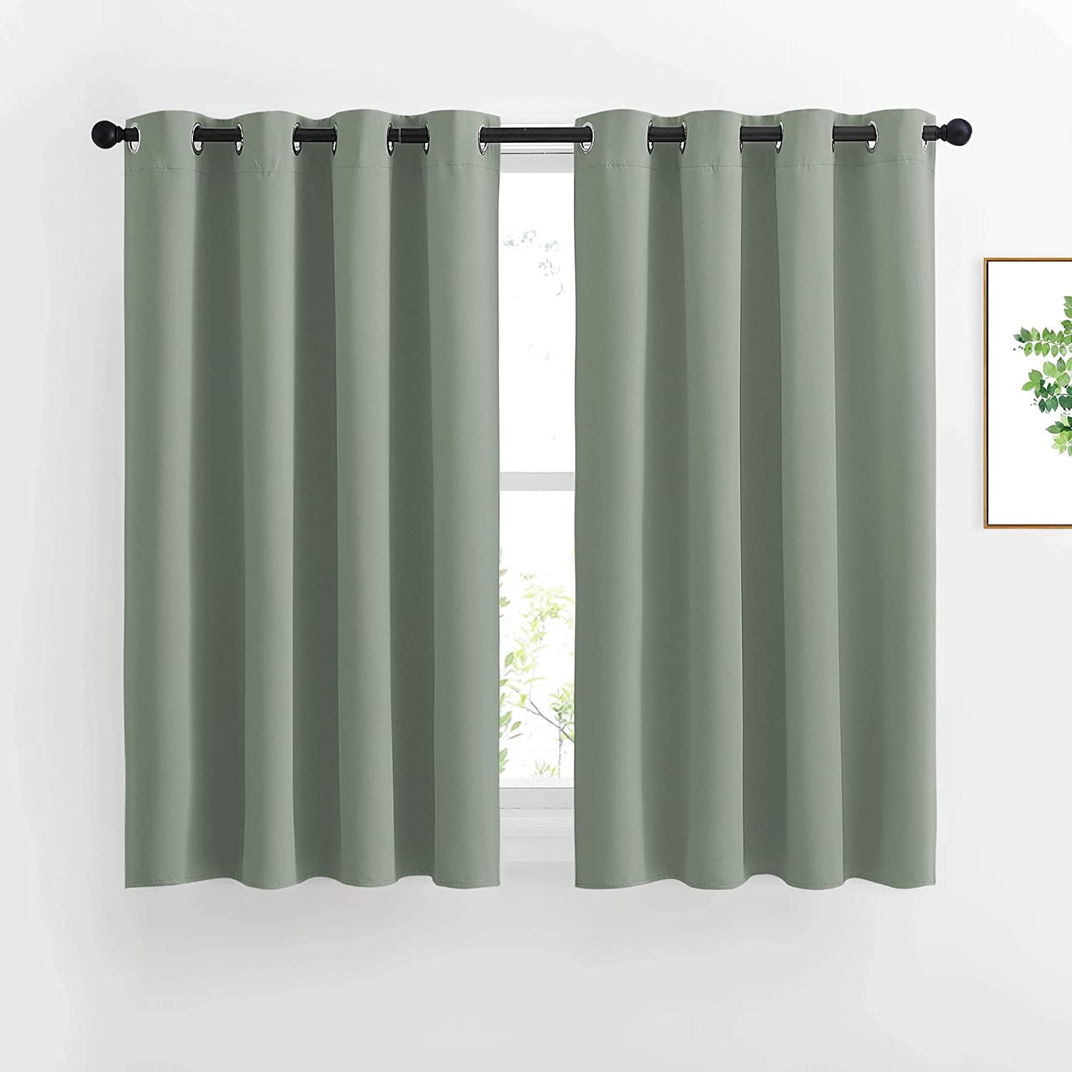 DOKIRO-Blackout Curtains 54 inch Length for Bedroom - Grommet Thermal ...