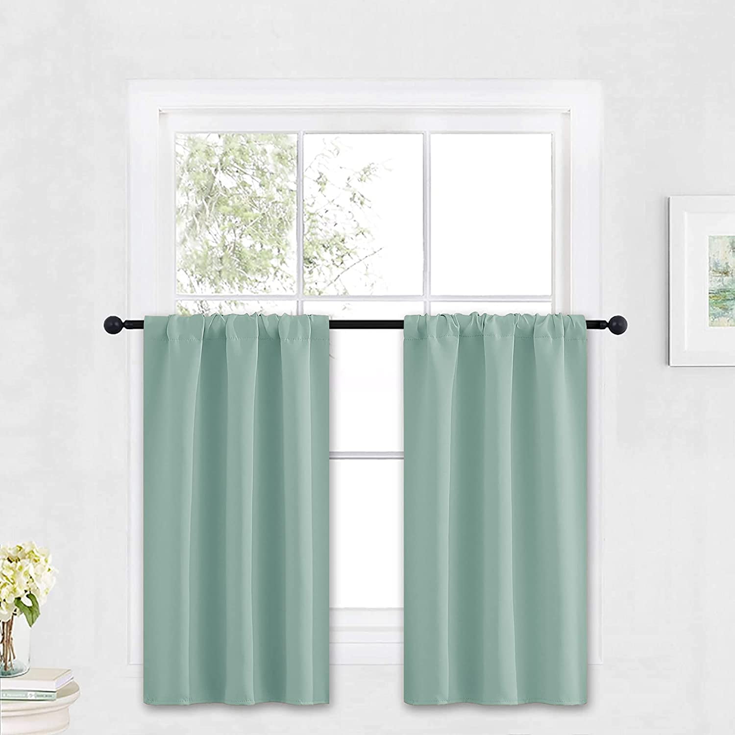 DOKIRO-Small Curtains Blackout - Privacy Energy Efficiency Mini ...