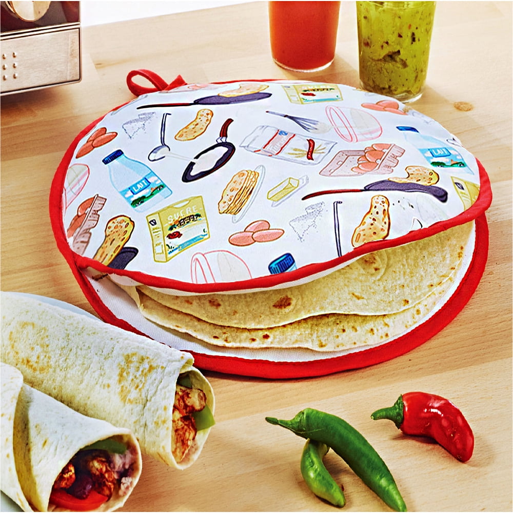 DOKKIA Mexican Taco Tortilla Warmer Pouch 12 Inch Insulated Cloth ...