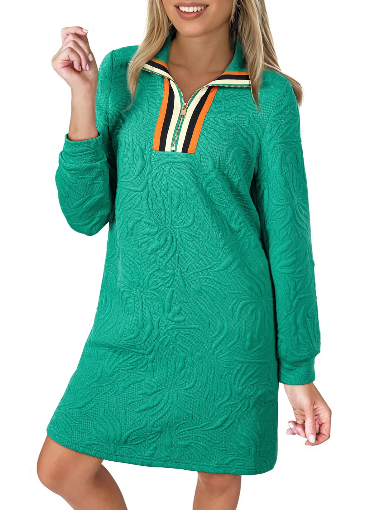 Walmart Black Friday Deals 2025 - DOKOTOO Women's Mini Dress Half Zip ...