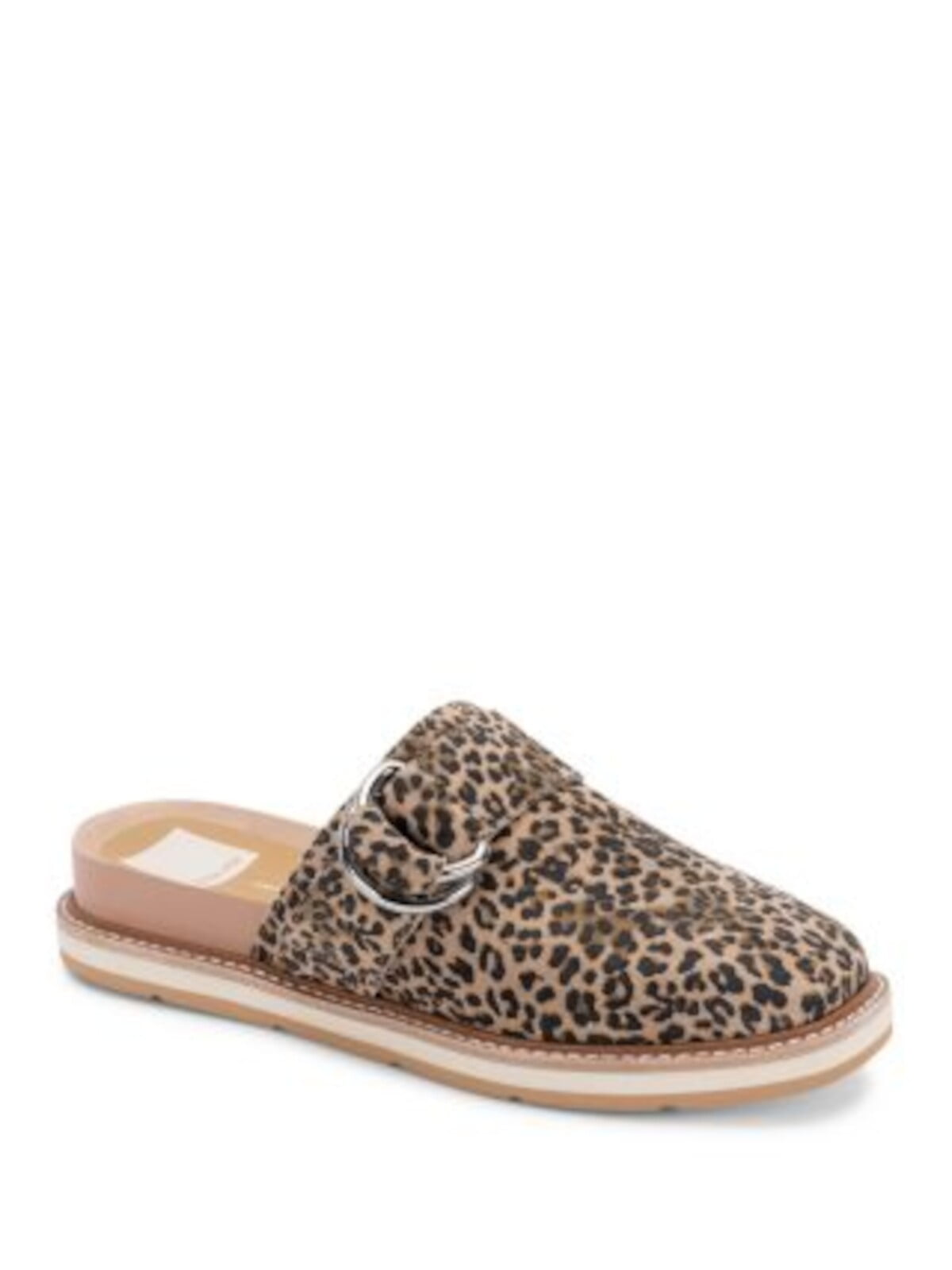 DOLCE VITA Womens Beige Leopard Print D-Rings Crochet Breathable Verna ...