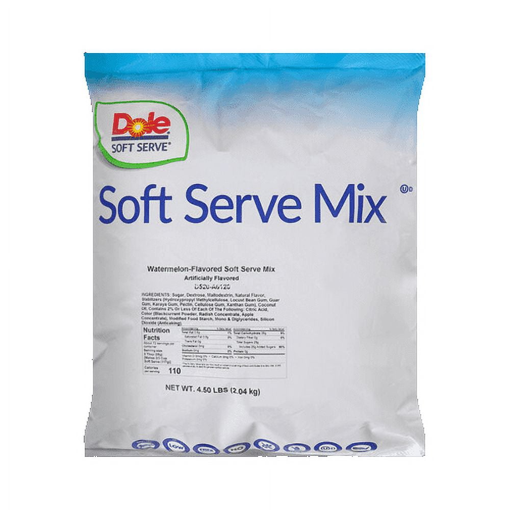 DOLE SOFT SERVE Watermelon Soft Serve Mix 4.5 lb/2.04 kgs - Walmart.com