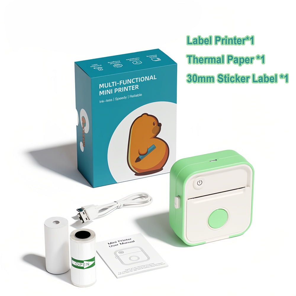 DOLEWA D5 Label Maker Inkless Sticker Printer 12-57mm Roll Paper ...