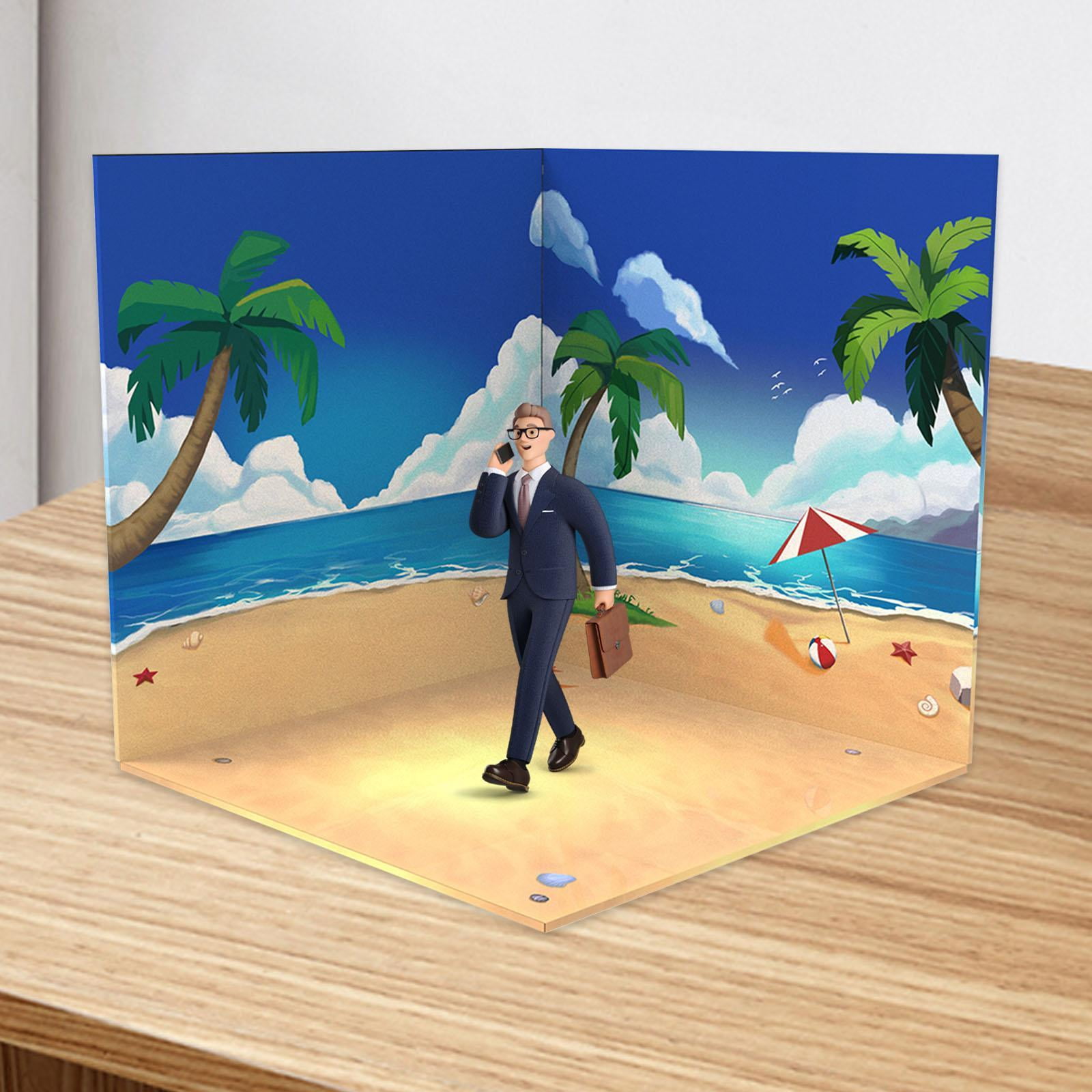 DOLITY 1:6 Backdrop Scene Organizer Diorama for Vehicle Scene Toy ...