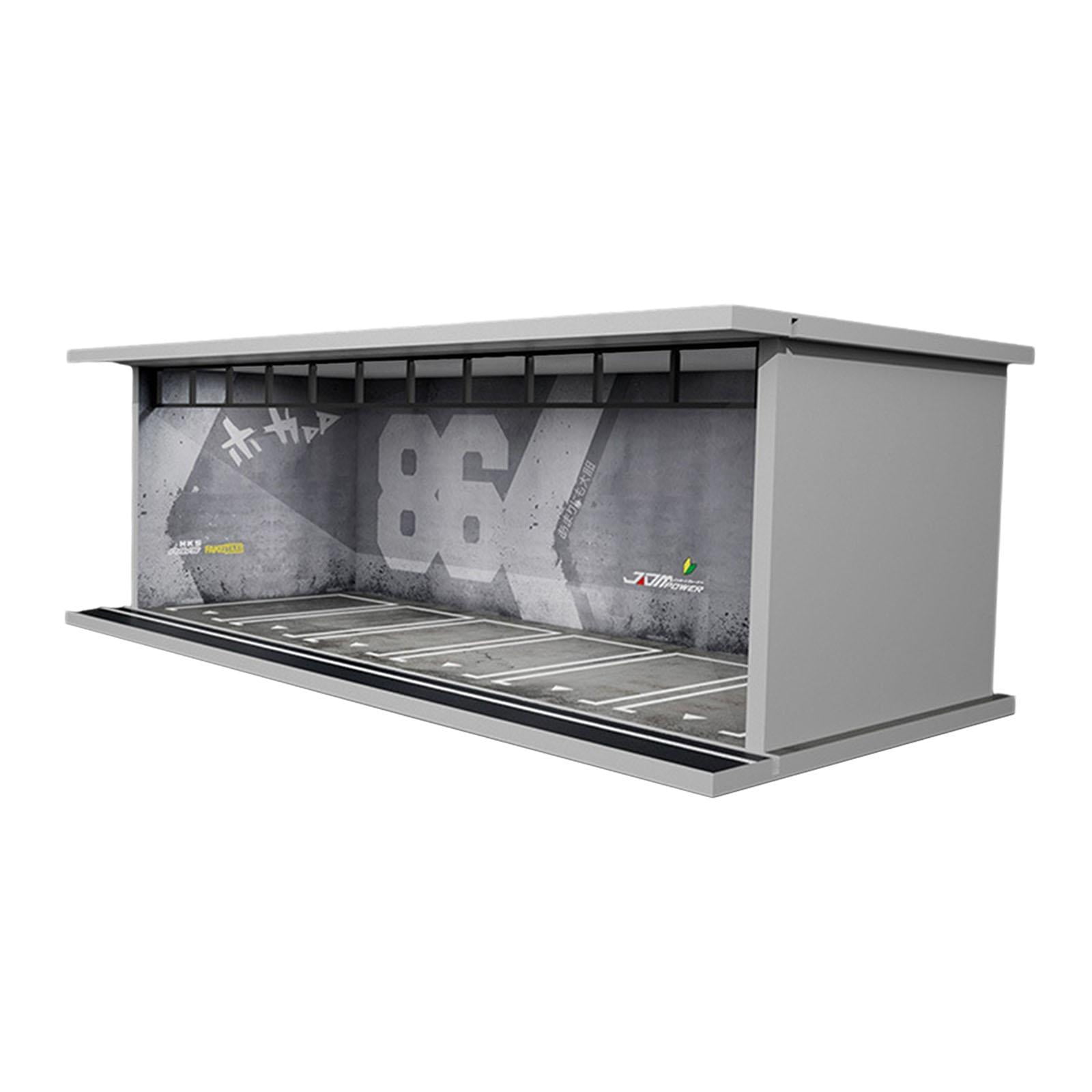 DOLITY 1:64 Garage Display Case Diecast Car Display for Diecast s ...