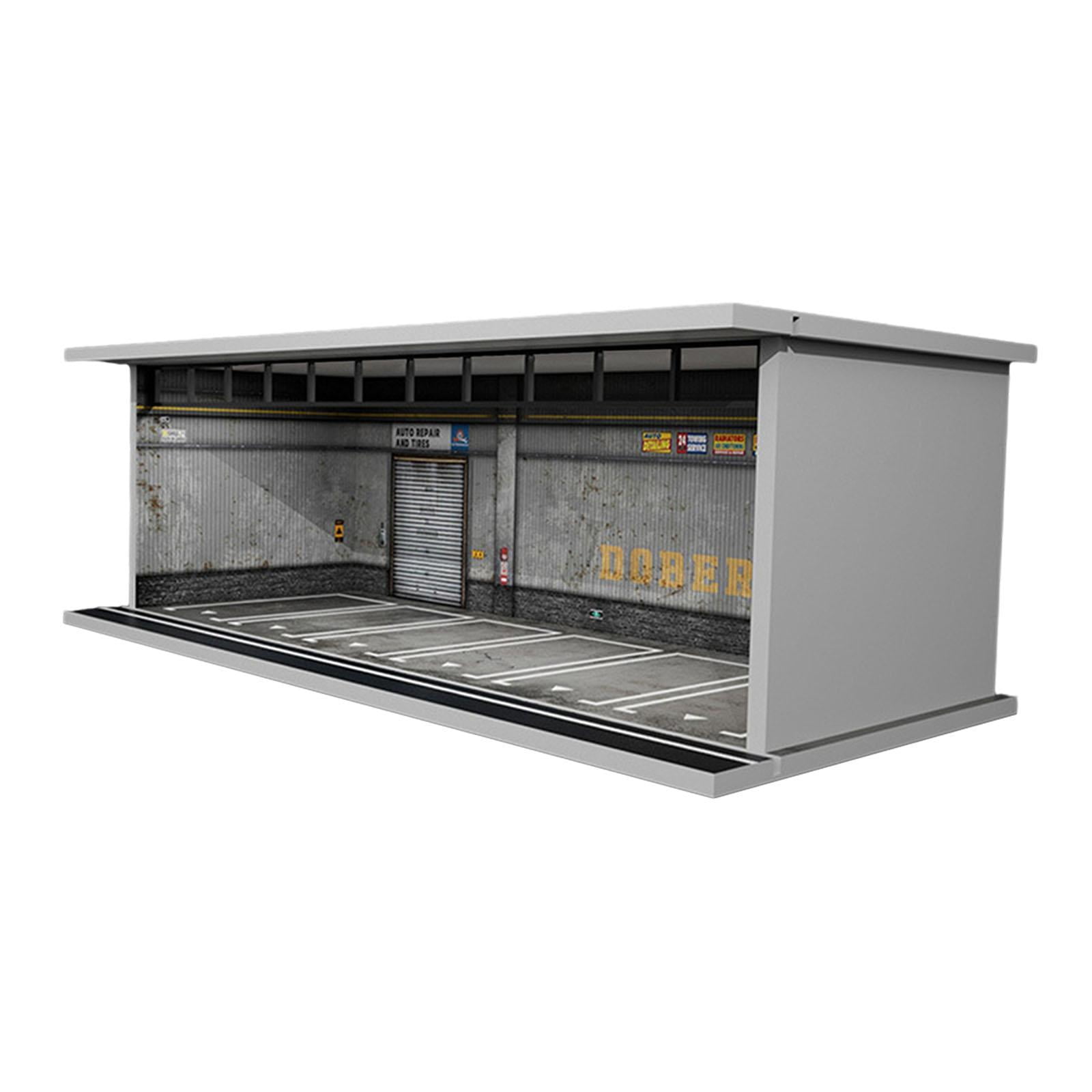 DOLITY 1:64 Garage Display Case Diecast Car Display for Diecast s ...