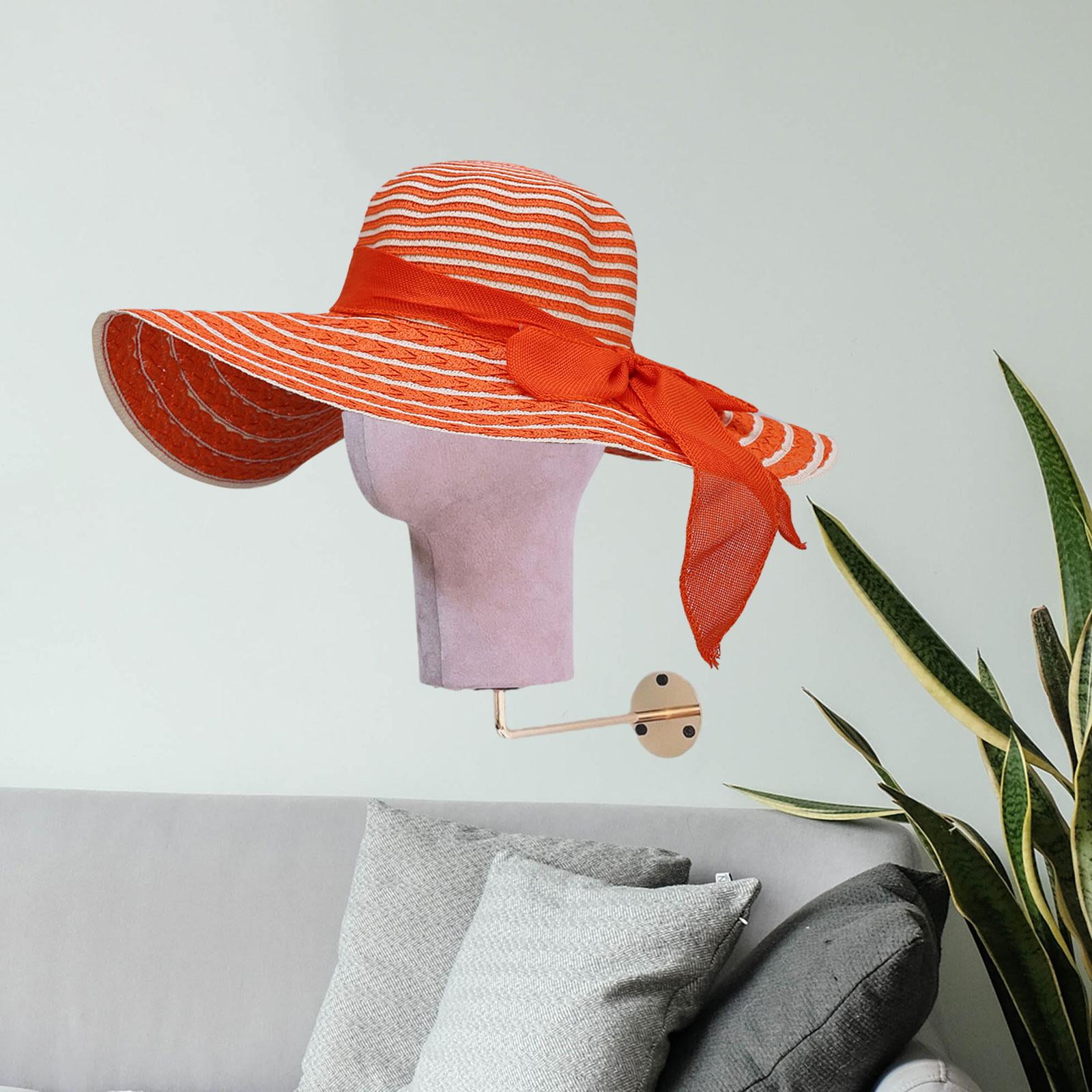 DOLITY 1 Holder Multipurpose Mannequin Head Wall Mount for Hats Caps ...