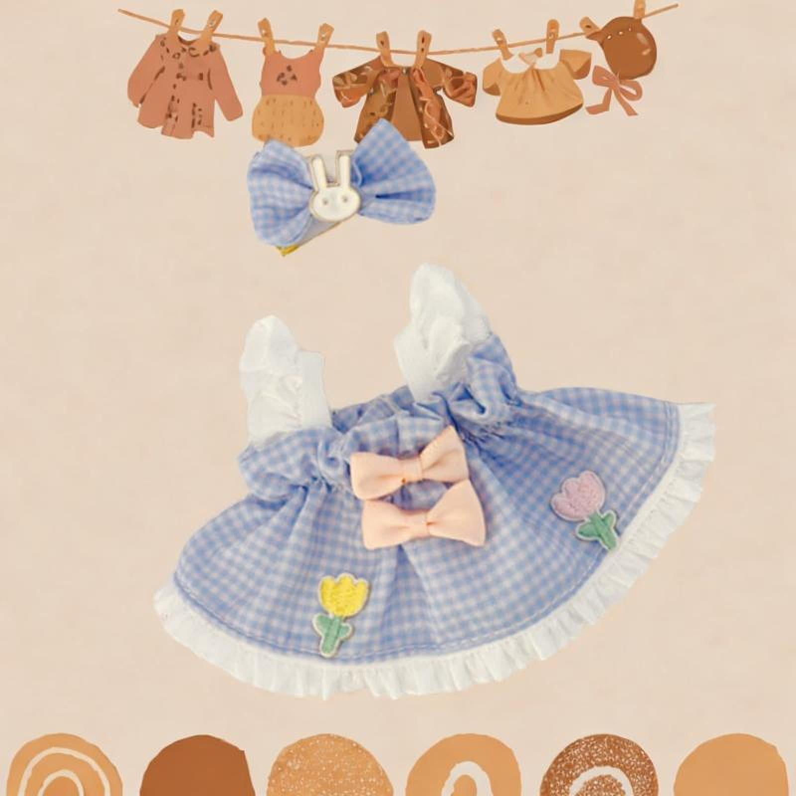 DOLITY 17cm Doll Dress Cute Doll Clothes, Cute DIY Doll Toy, Kids ...