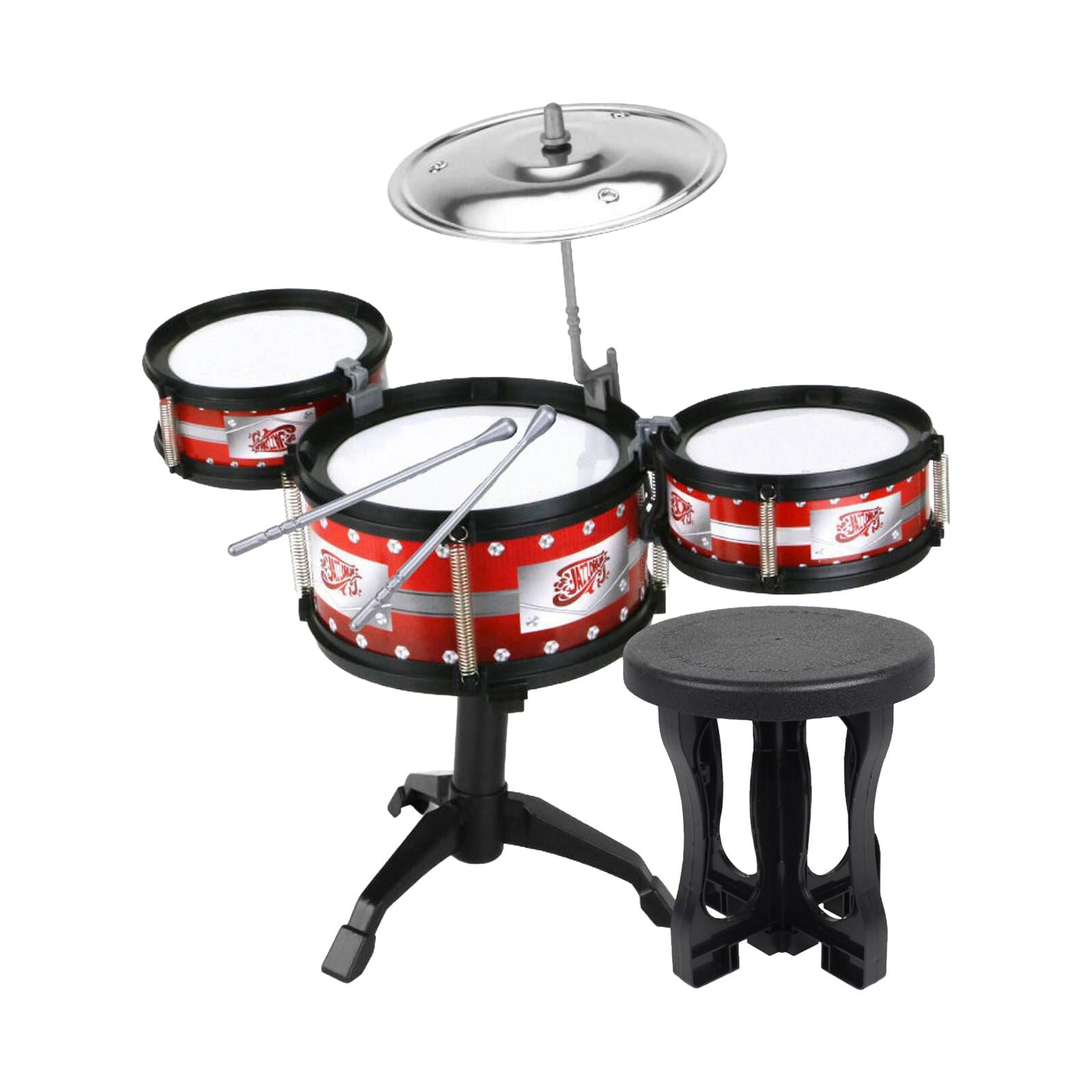 DOLITY Beginners Kids Drum Set Mini Band Rock Set for Preschool Boys ...