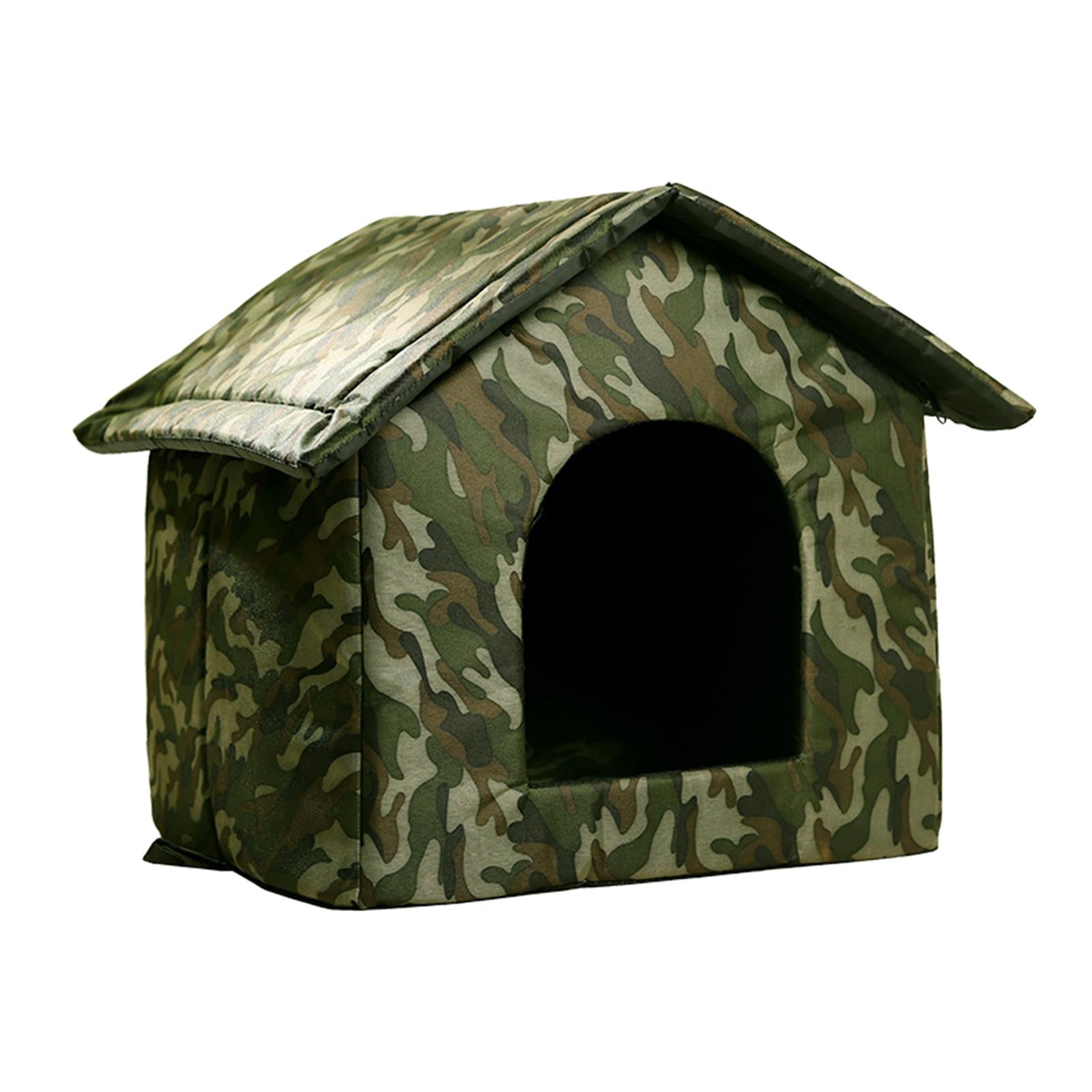 DOLITY Cat Houses for Outdoor Cats Feral Cats Dogs House Weatherproof ...