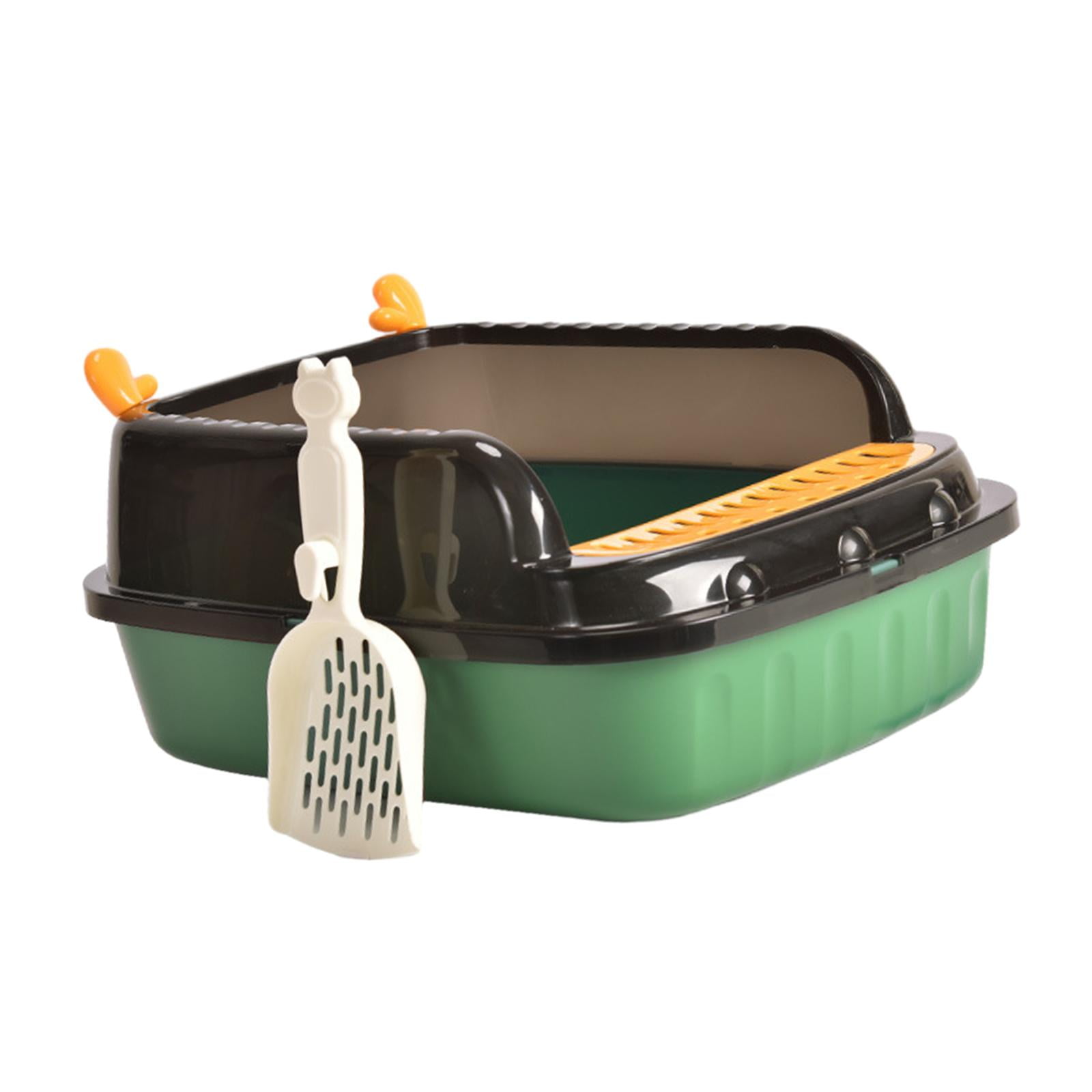 DOLITY Cat Litter Basin Cat Sand Box Durable Kitten Toilet Open Top Pet ...