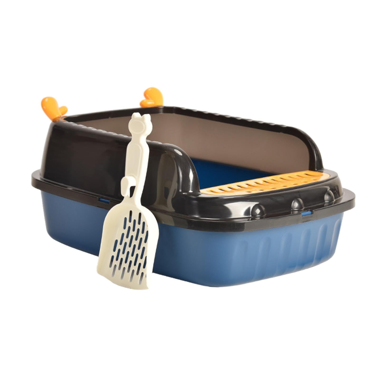 DOLITY Cat Litter Basin Cat Sand Box Durable Kitten Toilet Open Top Pet ...