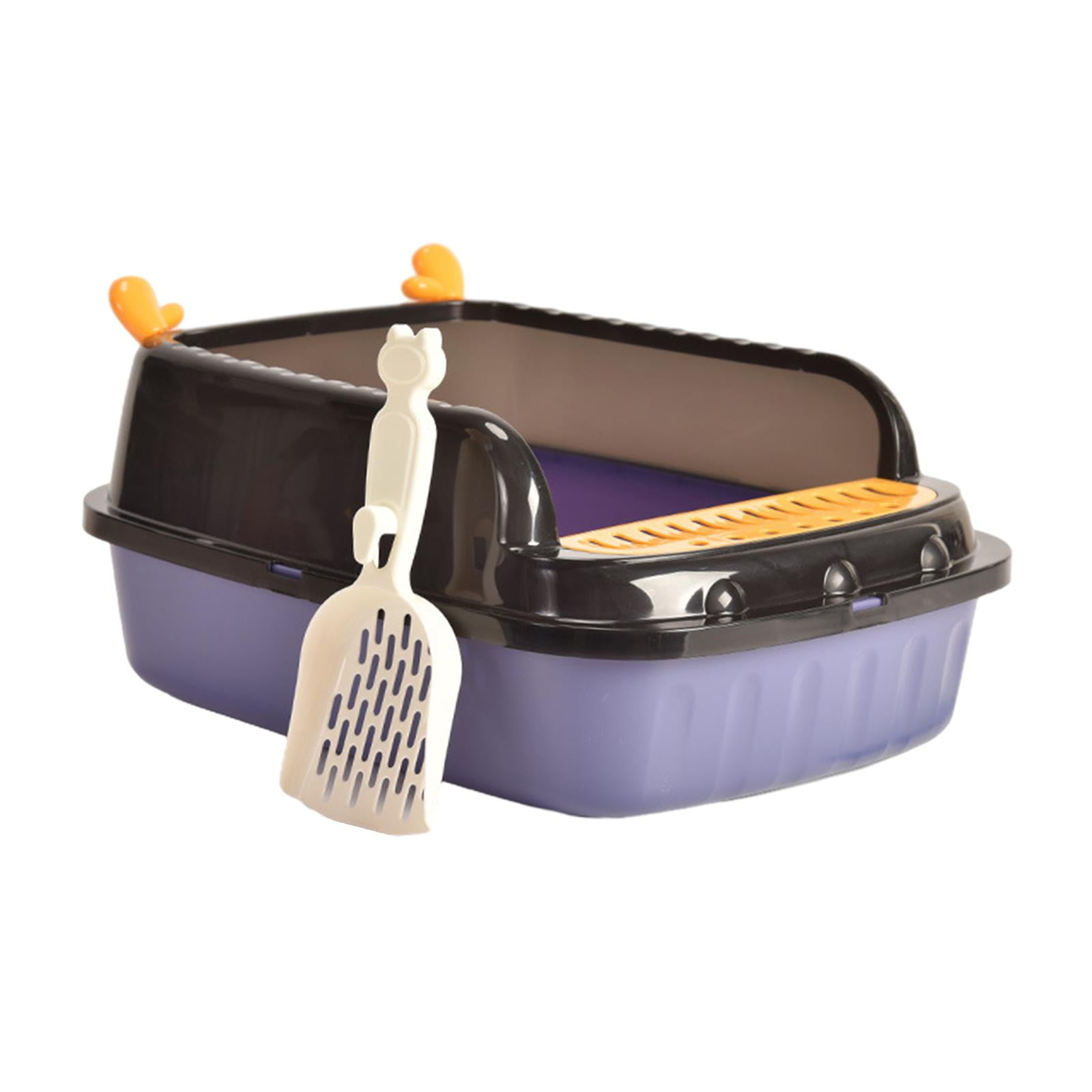 DOLITY Cat Litter Basin Cat Sand Box Durable Kitten Toilet Open Top Pet ...