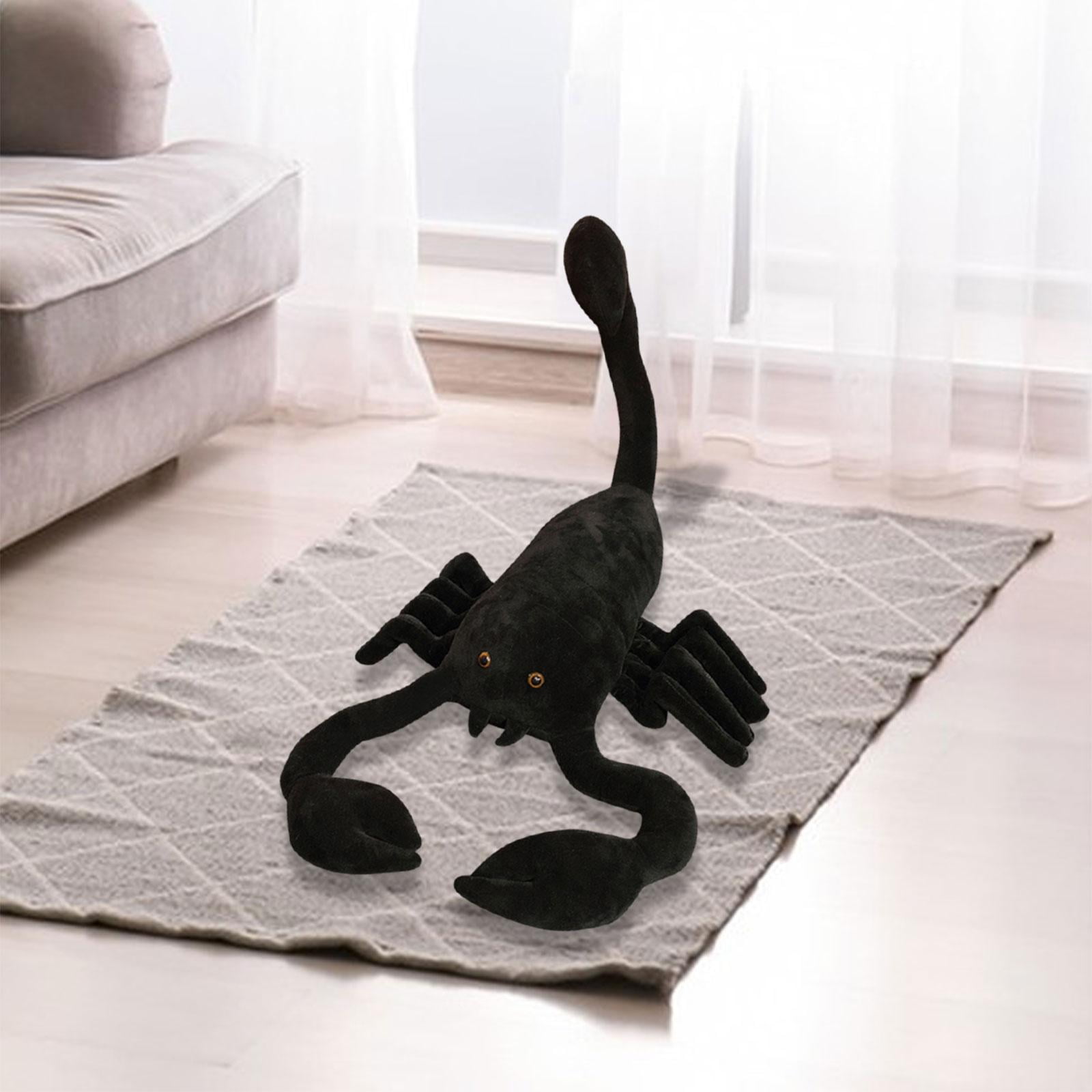 DOLITY Creeping Animals Scorpion Stuffed Toy Black Figure Toy Scorpion ...