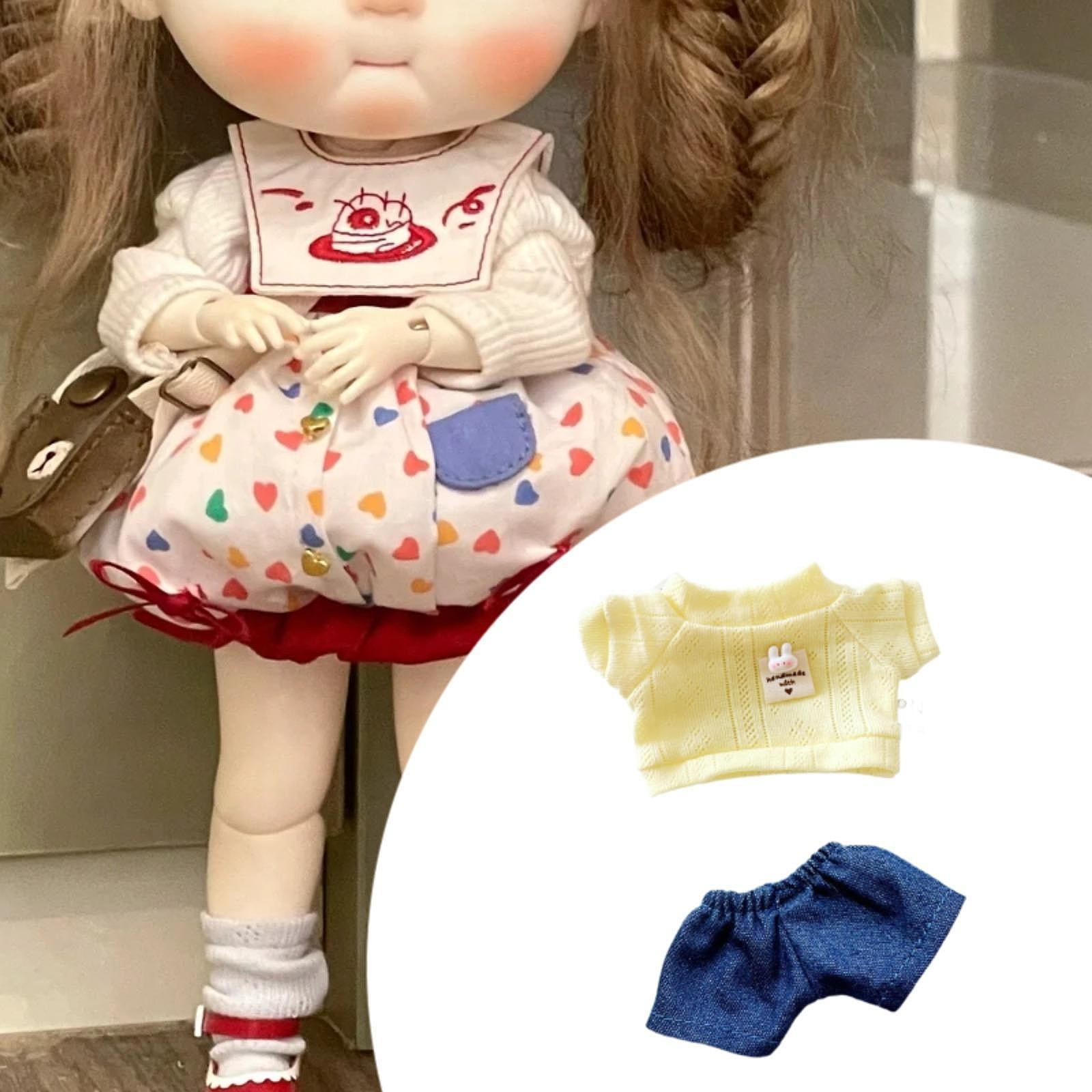 Dolity Doll Top And Pants Dress Up Educational Diy Fashion Costumes
