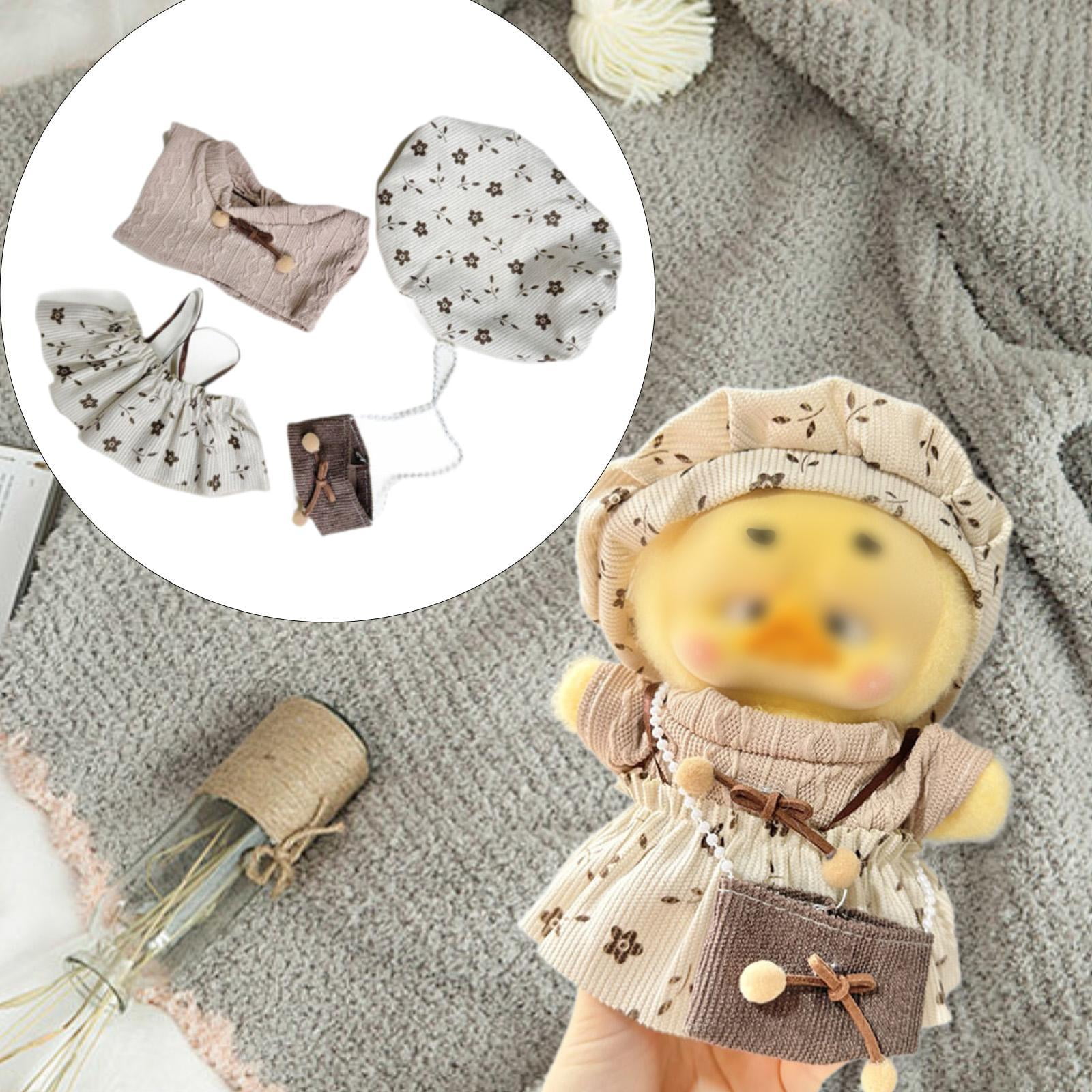 DOLITY Dolls Clothes with Hat and Bag Doll Dress Set for 20cm /15cm ...