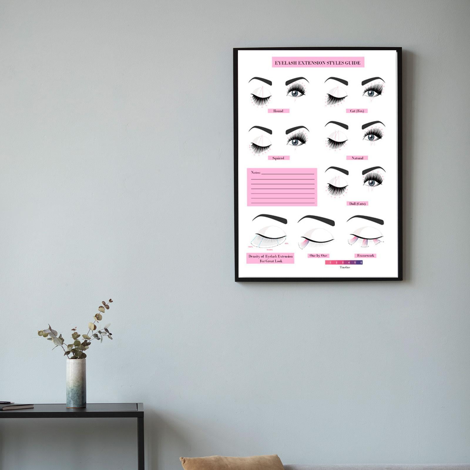 DOLITY Eyelash Poster Modern Picture 30x40cm Lahses Fake Lash Extension ...