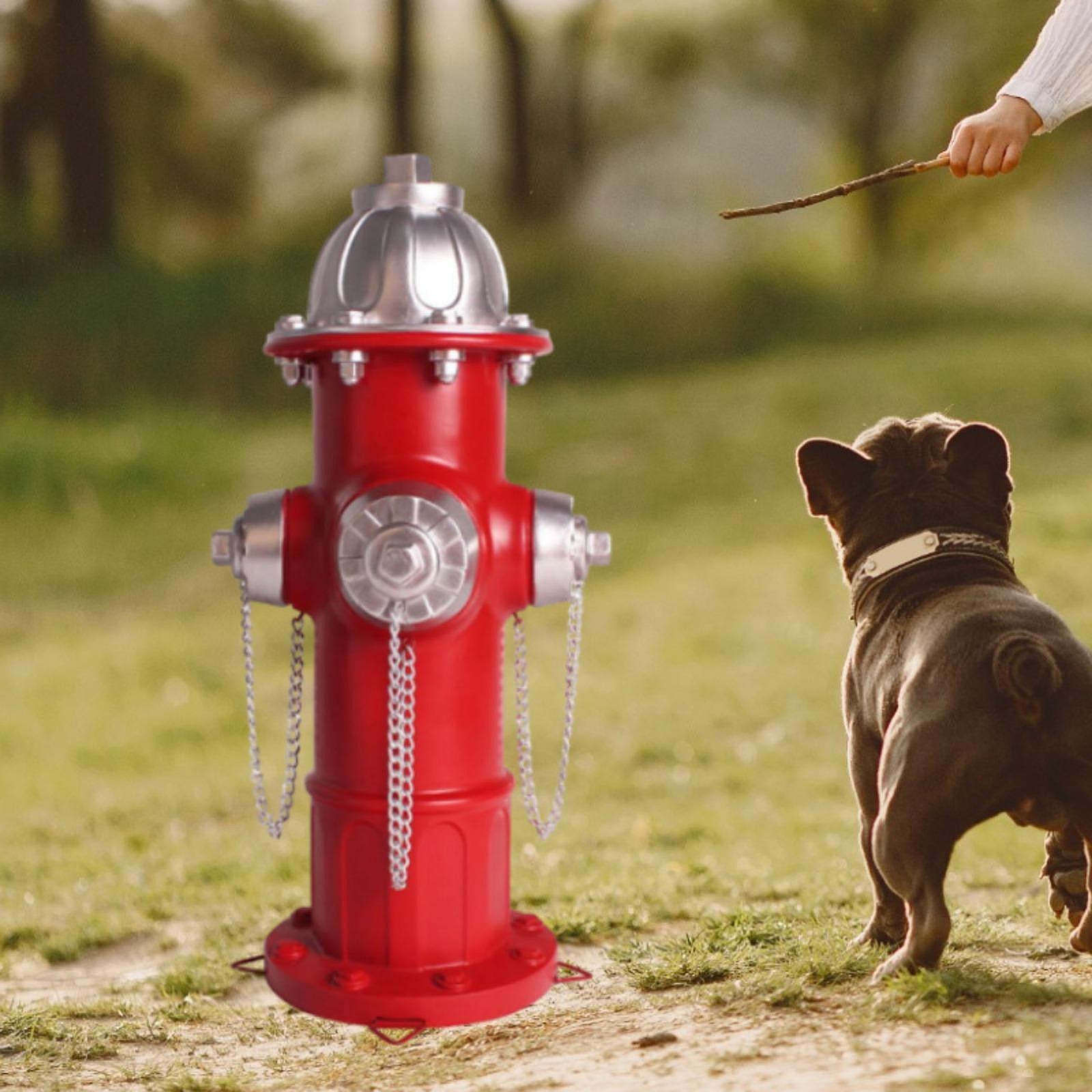 DOLITY Fire Hydrant for Dogs to Pee on Hydrant Statue Crafts for Lawn ...