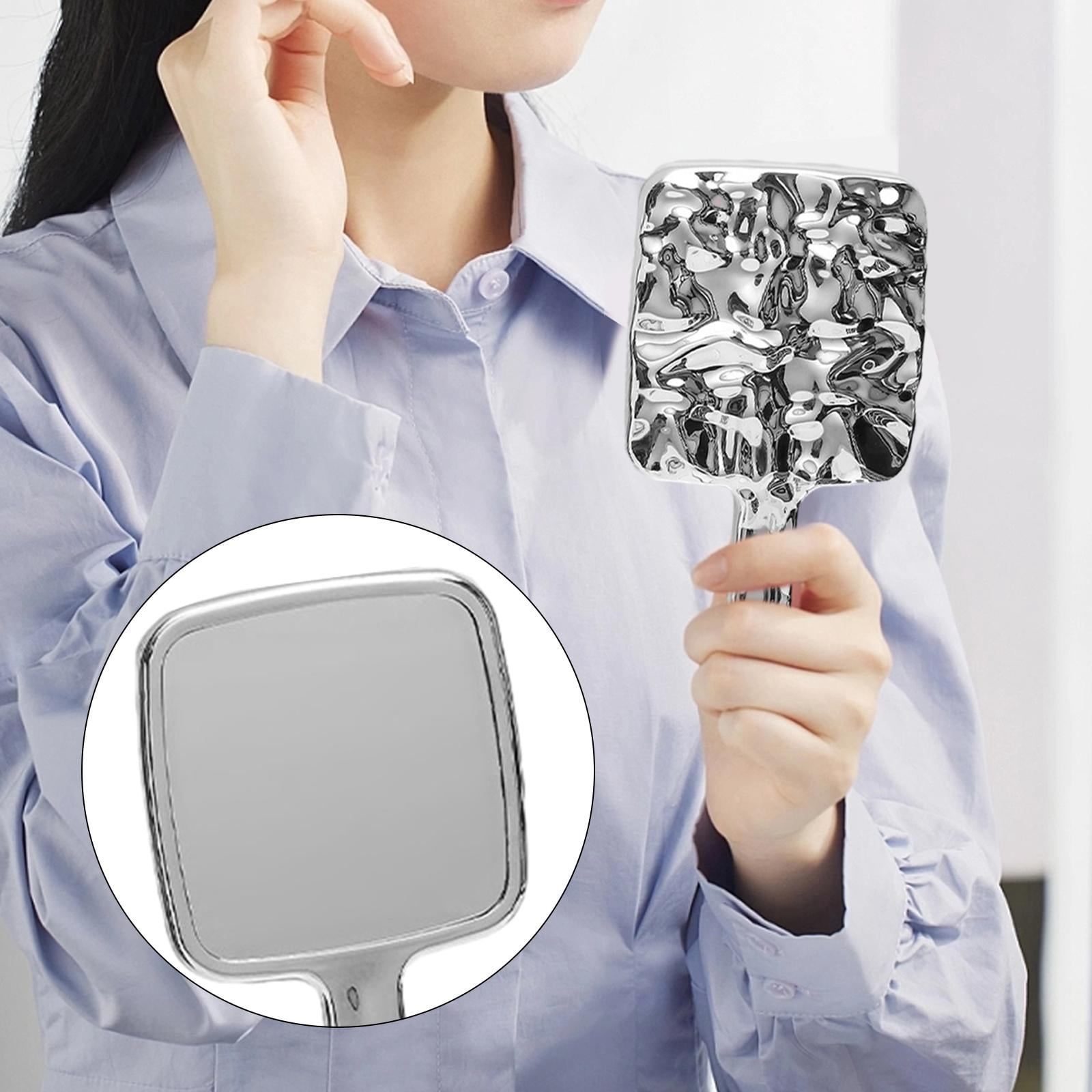 DOLITY Hand Mirror Stylish Small Square Hand Mirror Handheld Mirror for ...