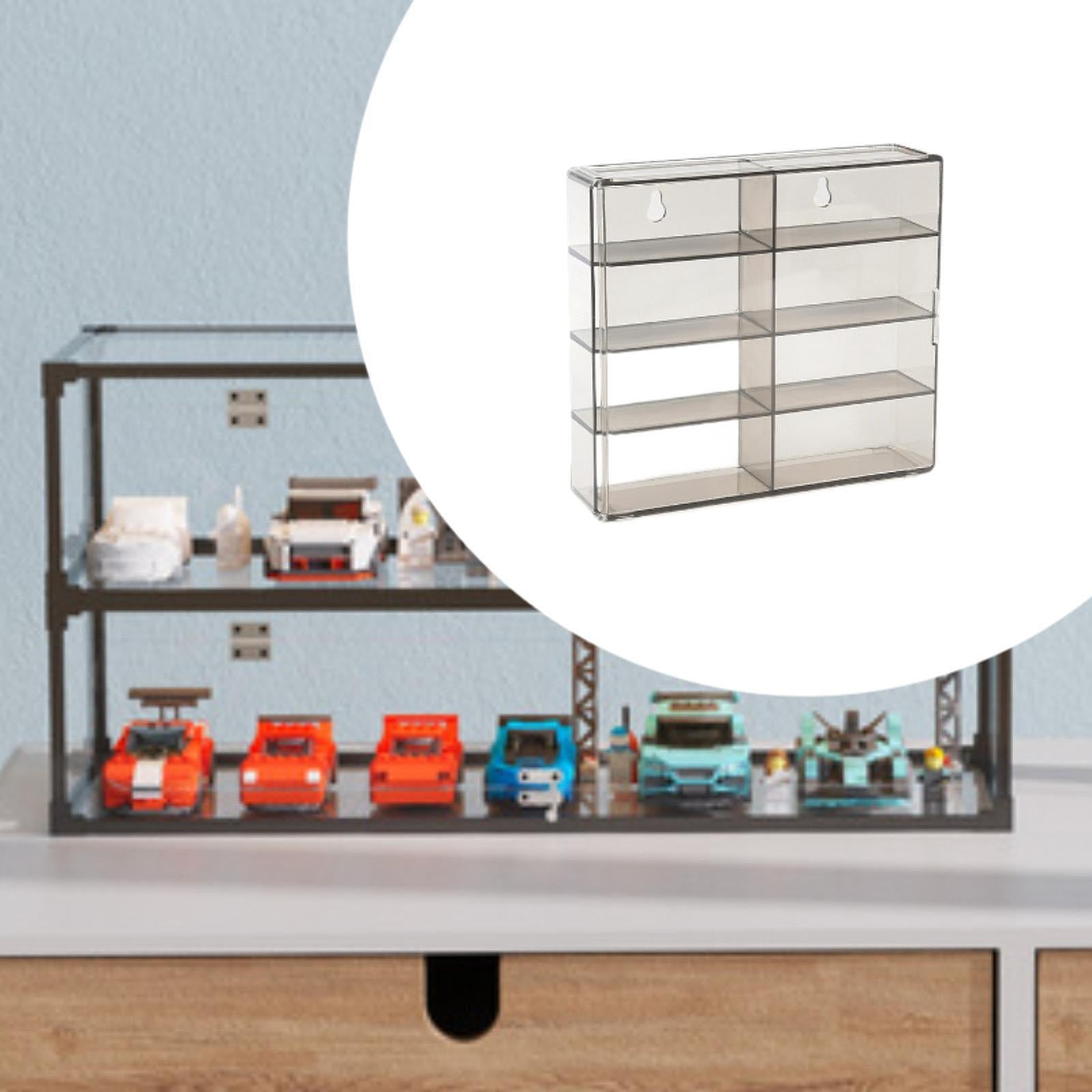 DOLITY Model Car Display Case 1/64 Scale Toy Car Display Case for Small ...