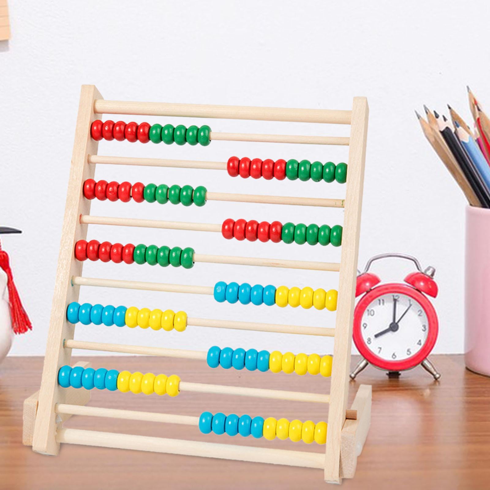 DOLITY Montessori Toy Counting Abacus Calculation Stand Early Educate ...