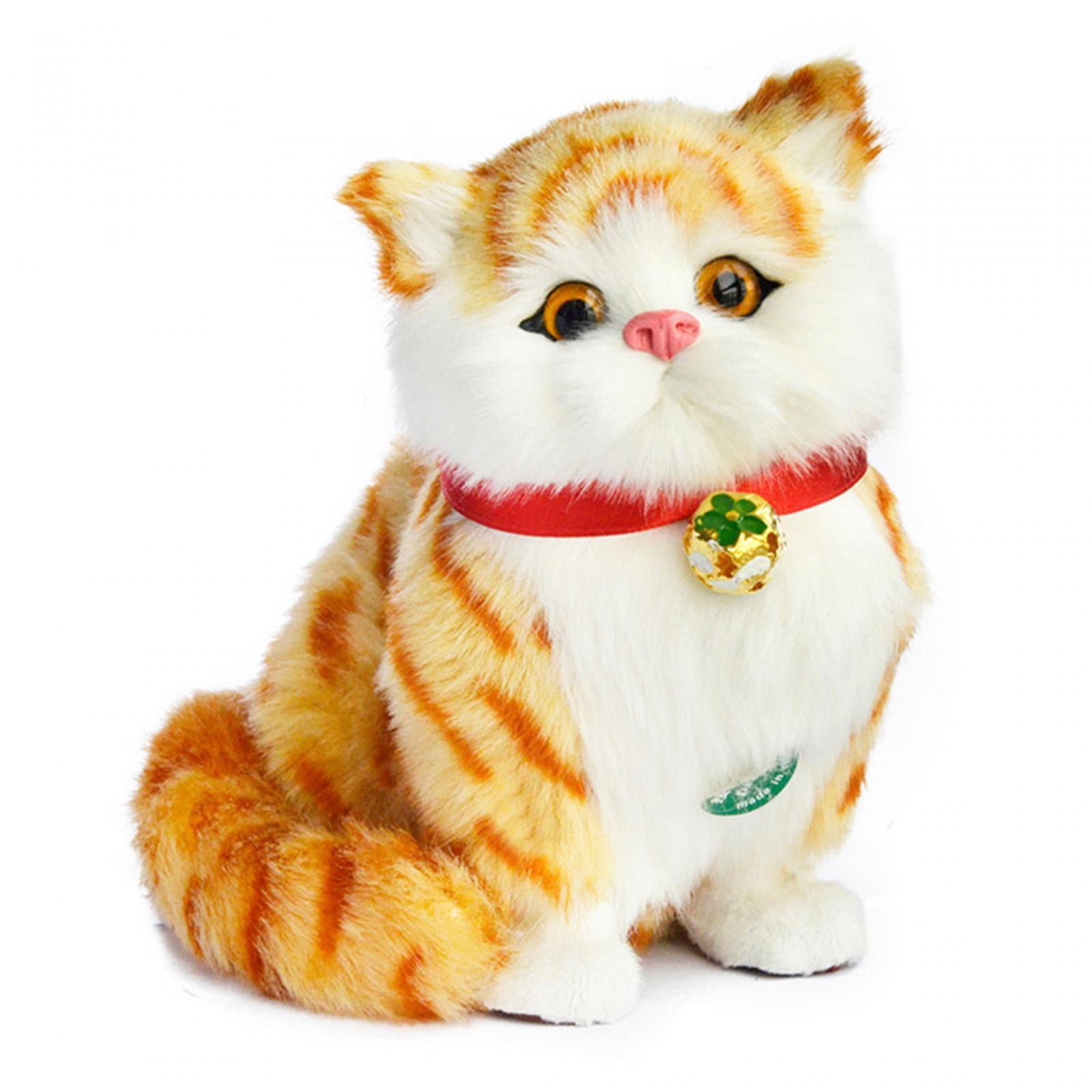 DOLITY Realistic Cat Toy Cartoon Cute Kids Valentines Gifts for Sofa ...