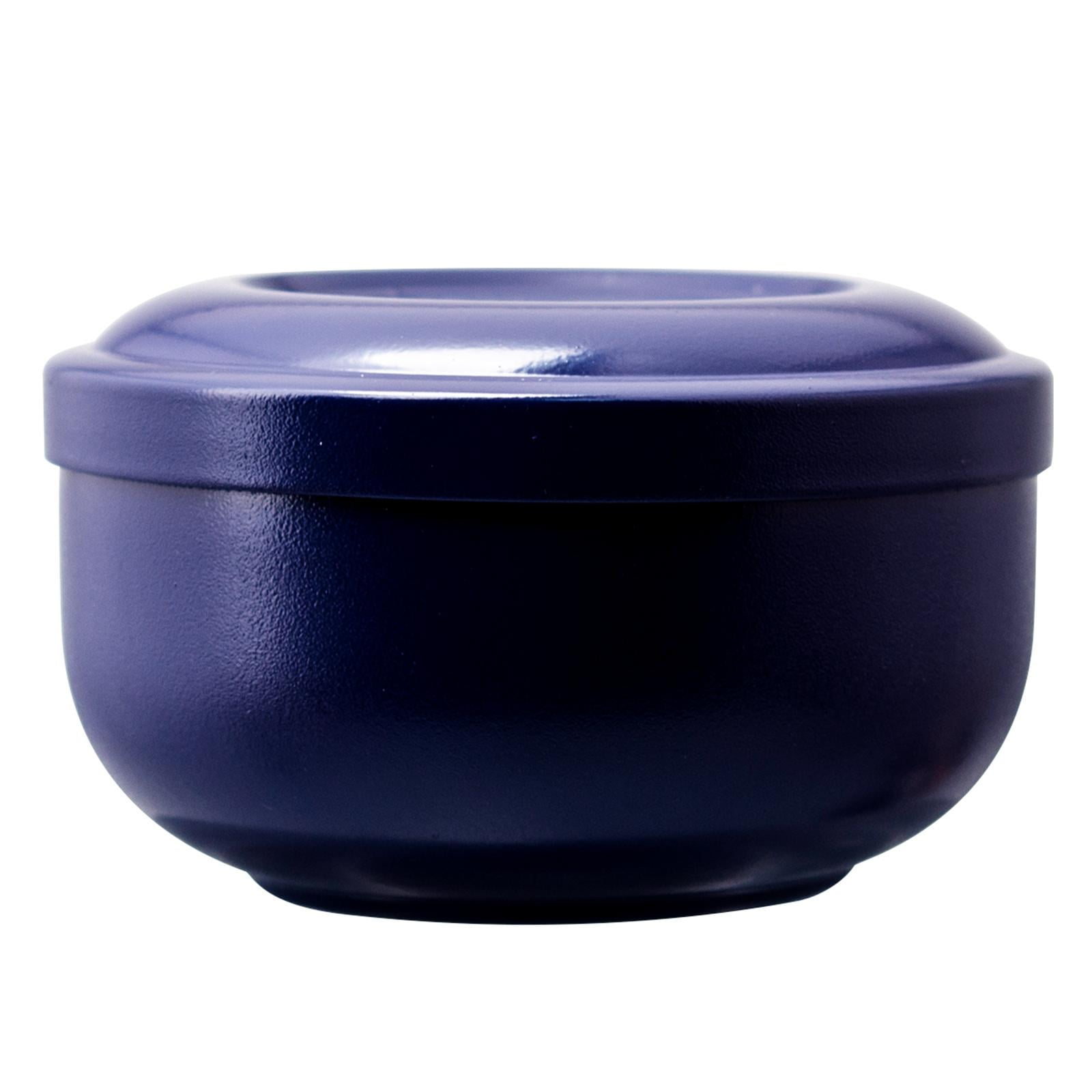DOLITY Shaving Bowl with Lid Easier to Lather Heavy Duty Soap Cream Bowl Shaving Lather Blue ...
