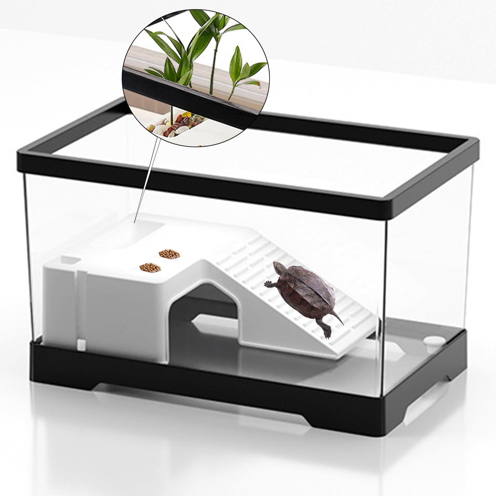 DOLITY Turtle Tank Bottom Drainage Terrapin Tortoise Enclosure Starter ...