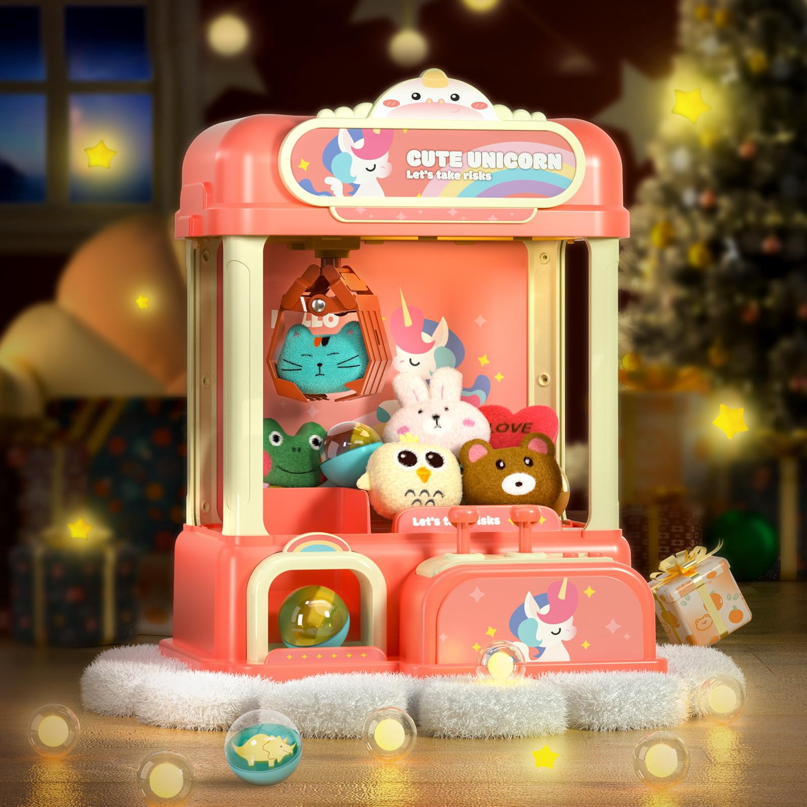 DOLIVE Claw Machine for Kids, Electronic Arcade Game Indoor Toy for ...