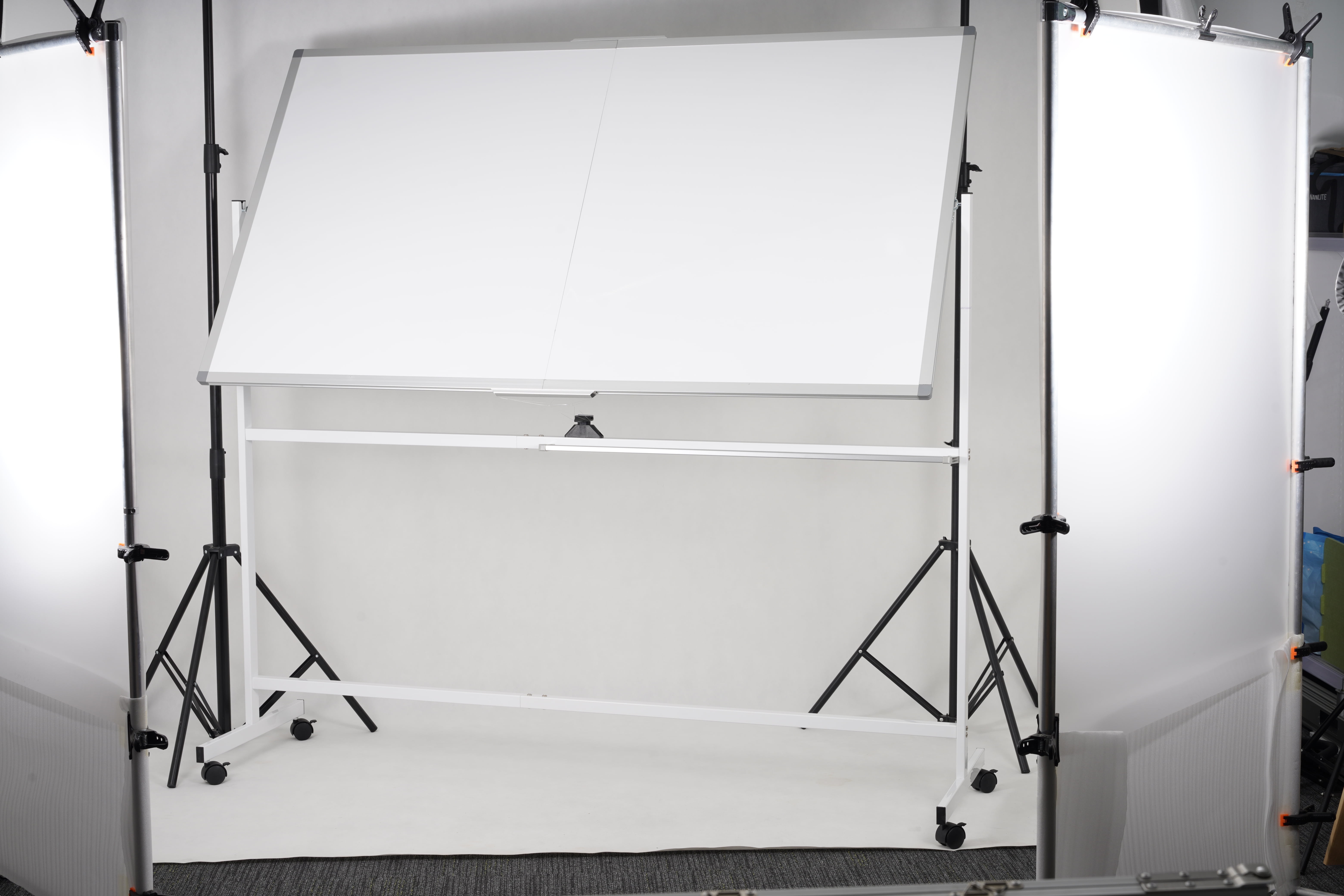 DOLLAR BOSS Rolling Dry Erase Board 48 x 36 Double Sided Easel Style ...