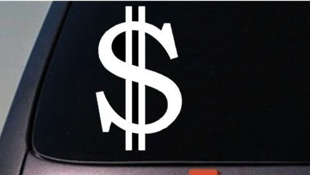 DOLLAR SIGN Money Cash Bling Car Truck Laptop Vinyl Decal Window ...
