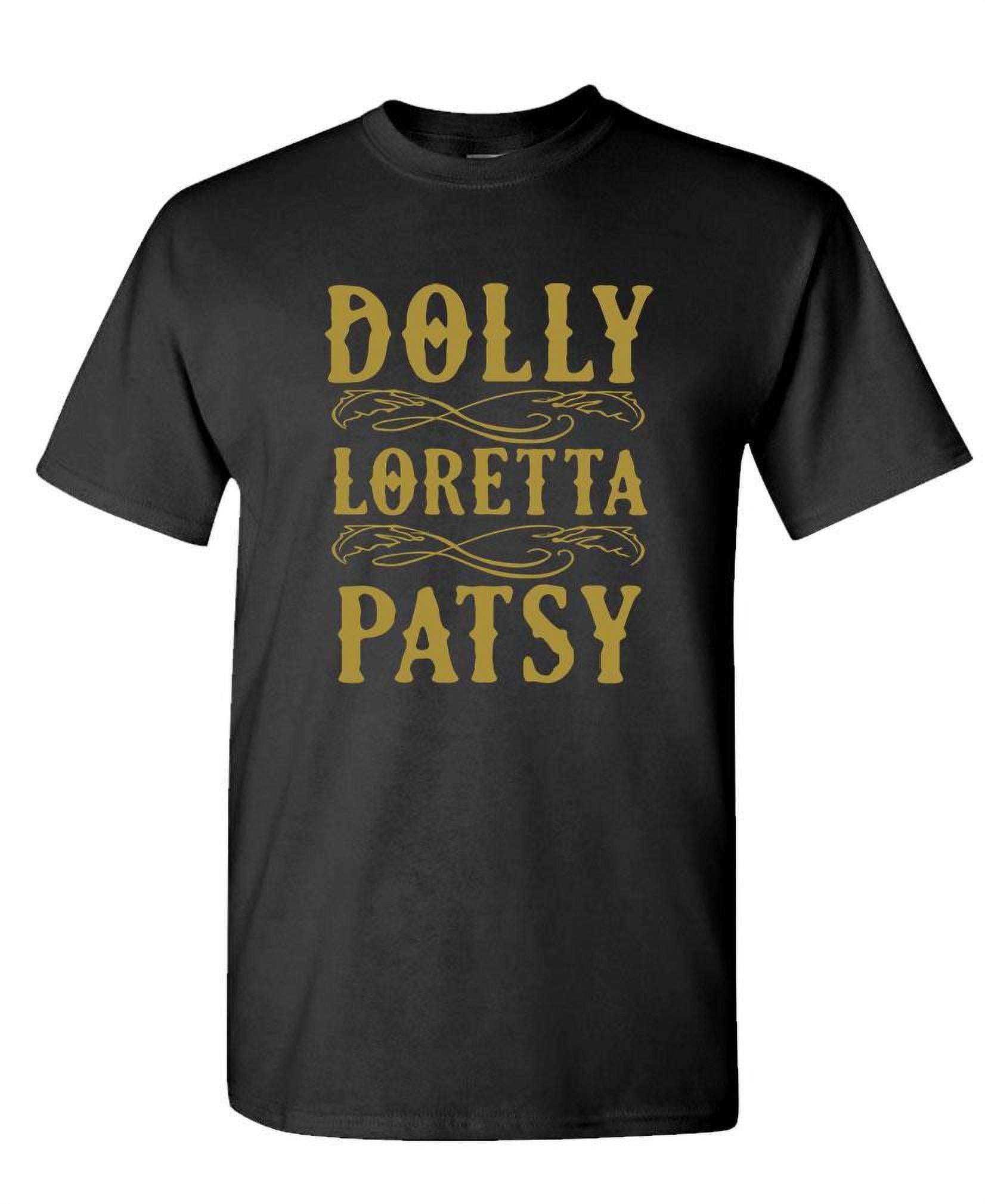 DOLLY LORETTA PATSY - Unisex Cotton T-Shirt Tee Shirt, Black, 2XL ...