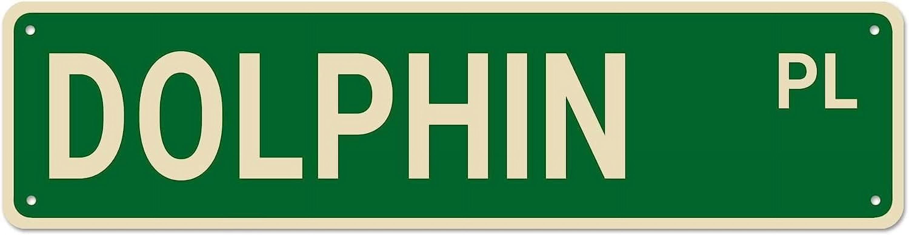 DOLPHIN PL Vintage Signs Retro Tin Signs Art Plaque Aluminum Sign for ...
