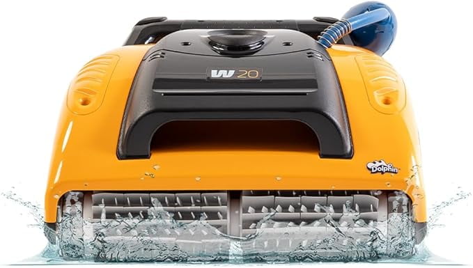 DOLPHIN W20 Wave Commercial Robotic Pool [Vacuum] Cleaner with Caddy ...