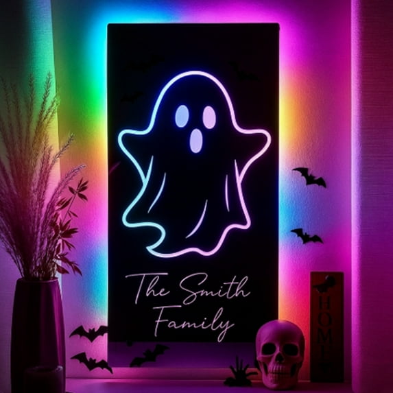 DOLZYY Halloween Ghost LED Night Light - Acrylic Decorative Atmosphere ...