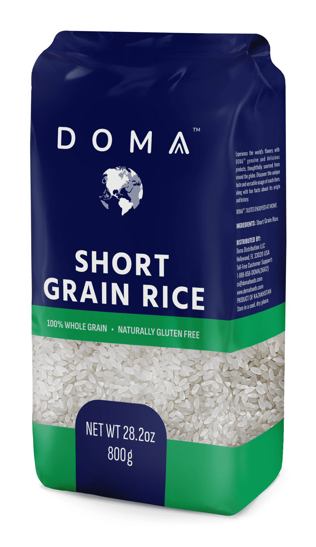 DOMA Premium Short Grain White Rice 1.76lb (1x1.76lb) - Sushi-Grade ...