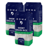 DOMA Premium Short Grain White Rice 5.28lb (3x1.76lb) - Sushi-Grade ...