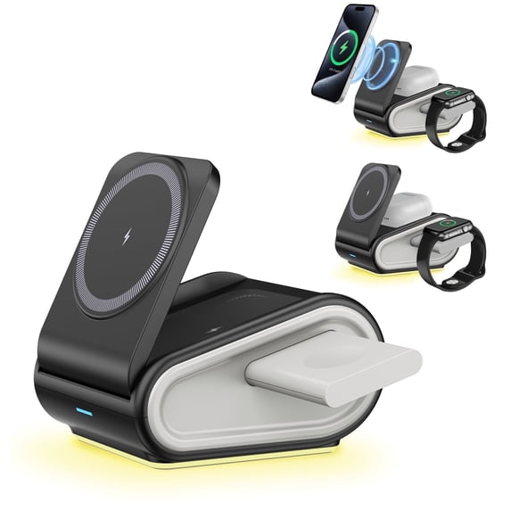 2025 Traveling Wireless Mag-Safe Fast Charging Station,Magnetic 3 in 1 ...