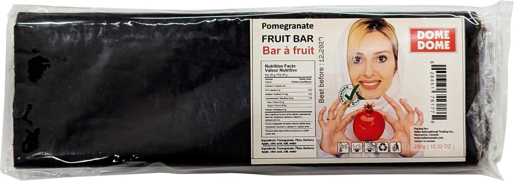 DOME DOME 10.2 OZ CCF19 Lavashak Fruit Snack Pomegranate 0.6 Pounds ...