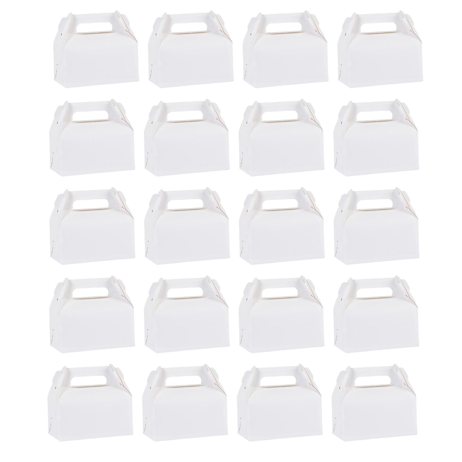 DOMELAY 20Pcs Kraft s Boxes Portable with Handle for Birthday Party ...