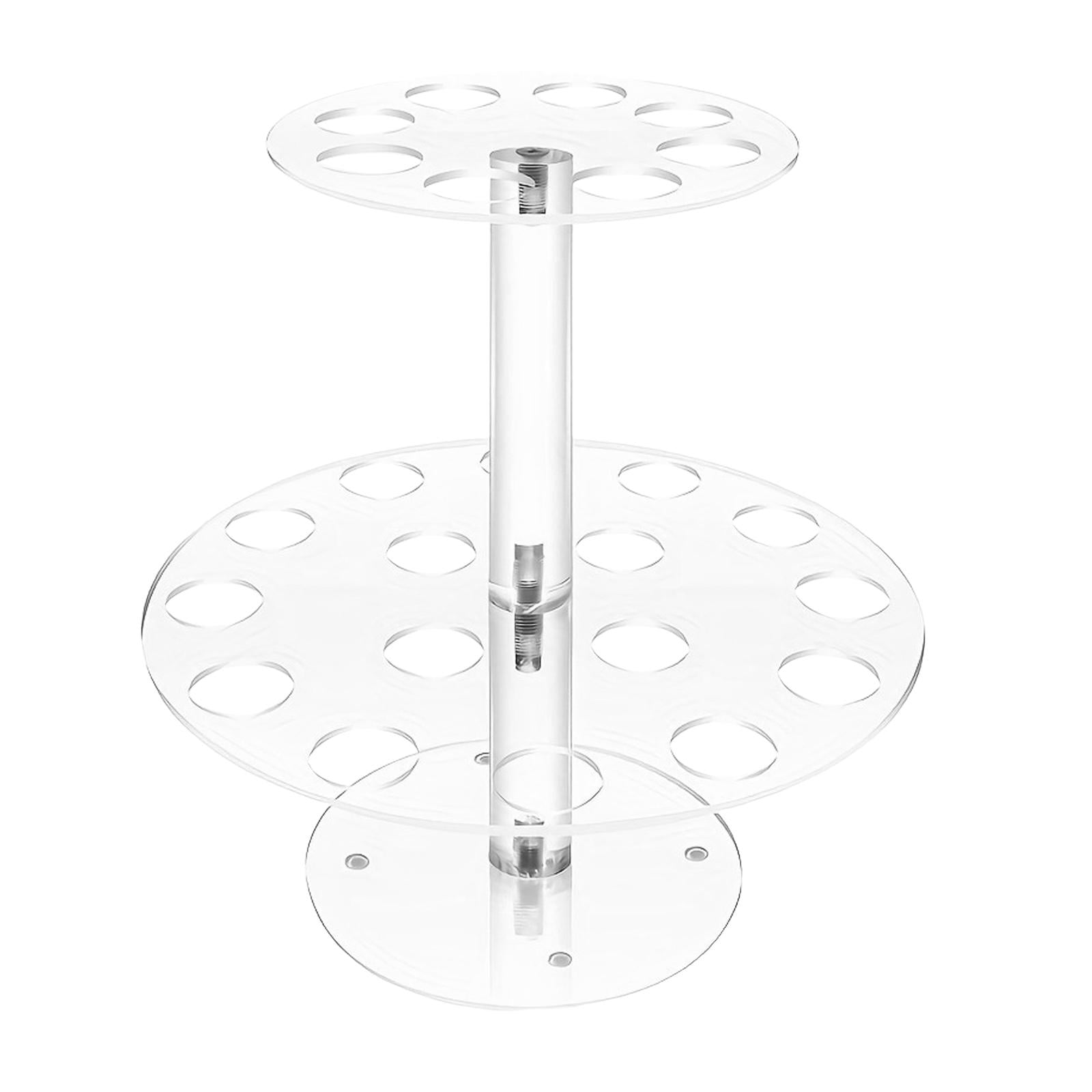 DOMELAY Acrylic Ice Cream Cone Cupcake Stand Food Cone Display for ...