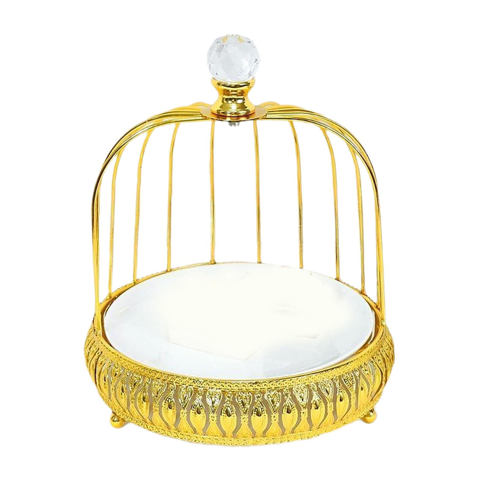 DOMELAY Bird Cage Cake Dessert Stand Metal Holder for Table Centerpiece ...