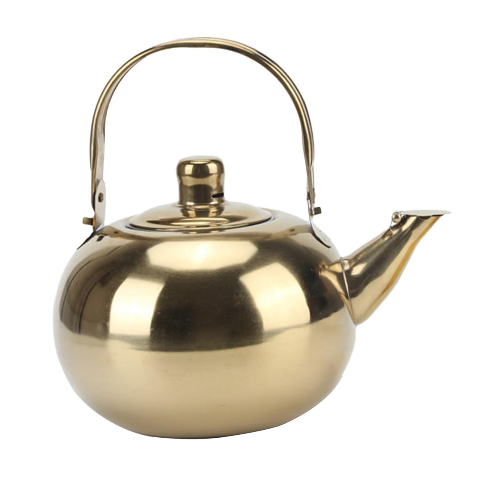 DOMELAY Coffee Pot Gifts Campfire Cook Pot Spout with Lid Stainless ...