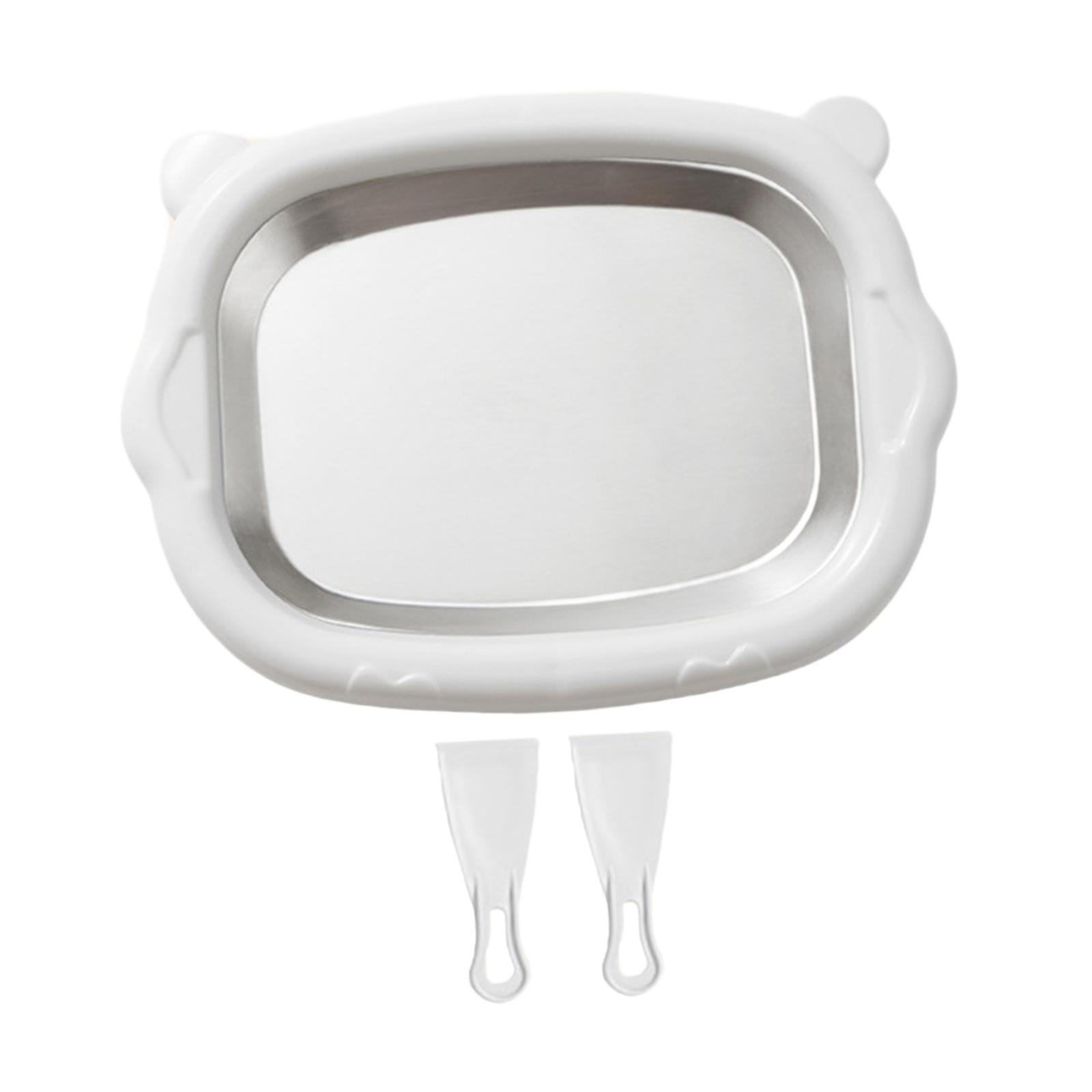 DOMELAY DIY Ice Cream Maker Pan Freezer Plate Freeze Yogurts Pan for ...