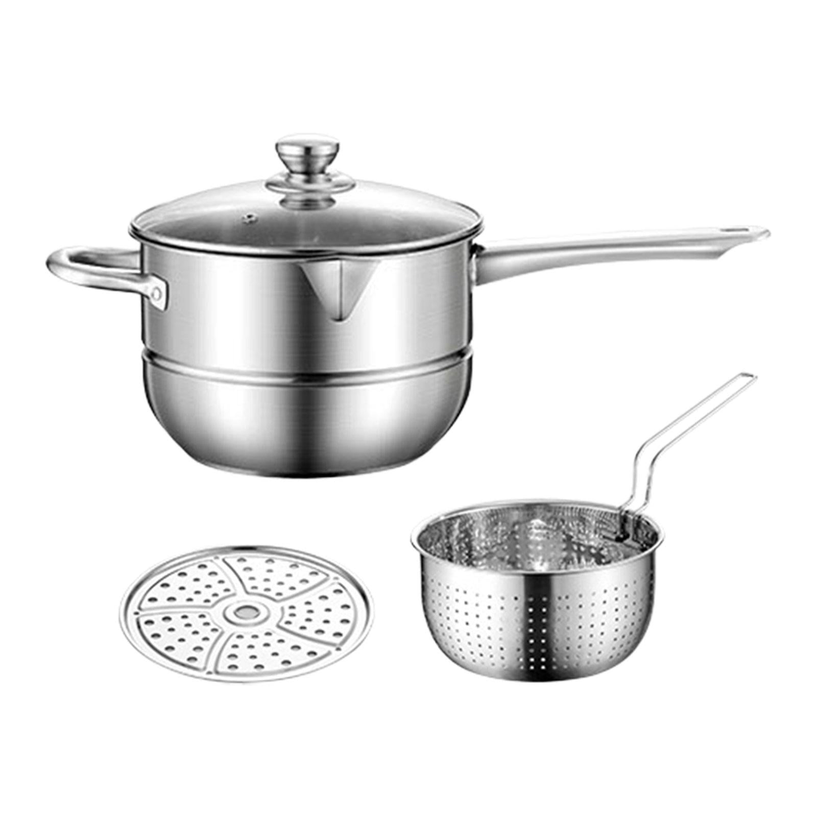 DOMELAY Deep Fryer Pot Set, Frying Basket, Universal Stockpot with ...