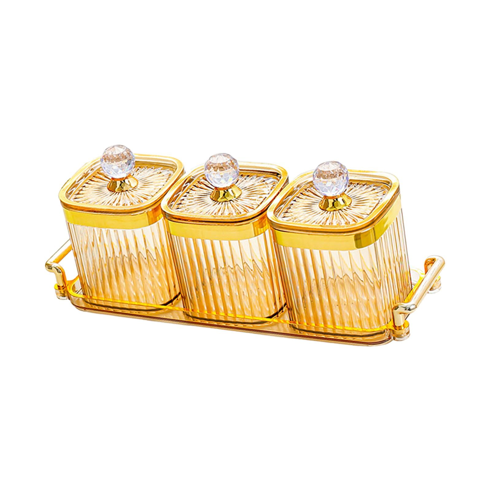 DOMELAY Dried Fruit Nut Plates with Lid Divided Serving Bowls Appetizer ...